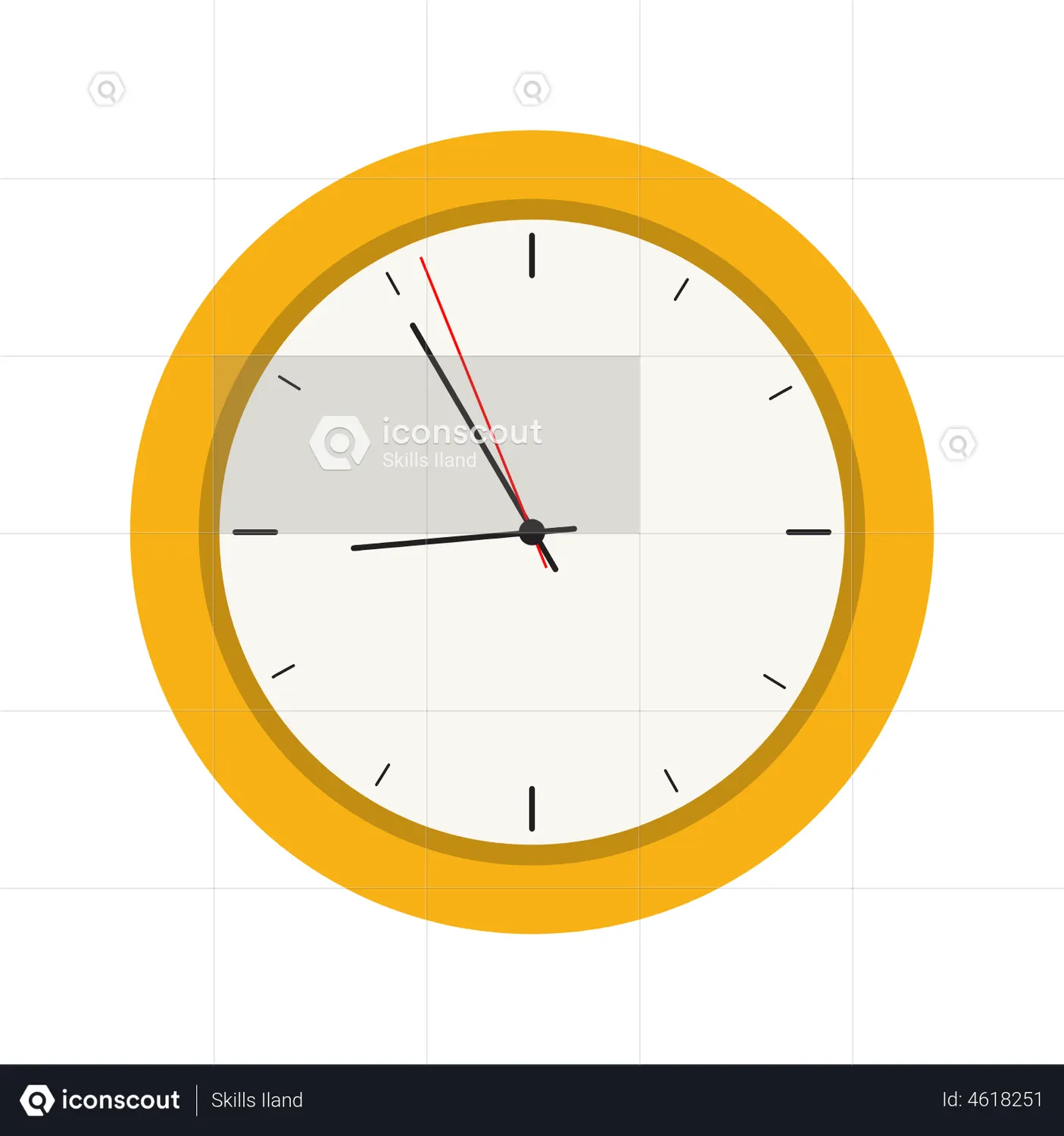 Clock Animated Icon download in JSON, LOTTIE or MP4 format