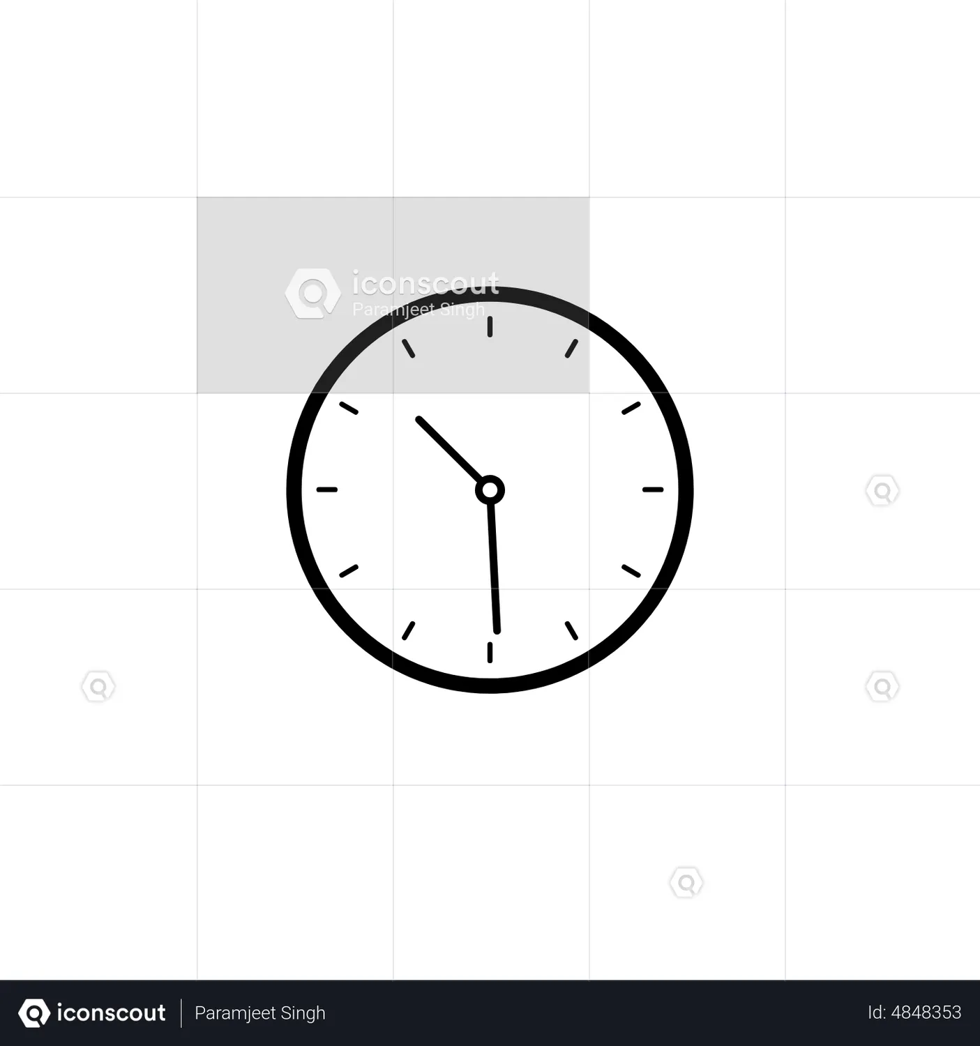 Clock Animated Icon download in JSON, LOTTIE or MP4 format