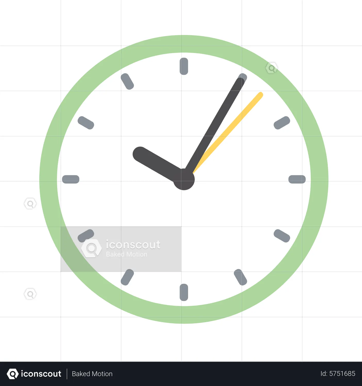 Clock Animated Icon download in JSON, LOTTIE or MP4 format