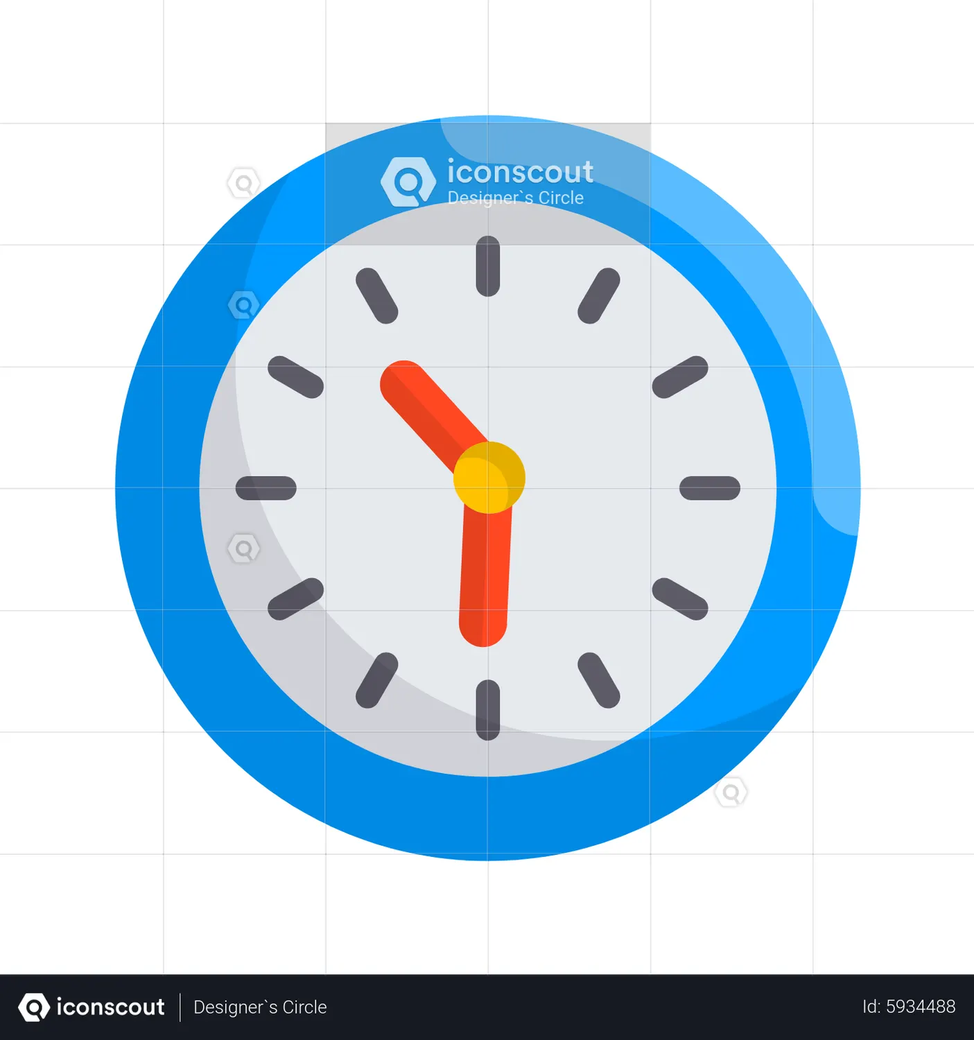 Clock Animated Icon download in JSON, LOTTIE or MP4 format
