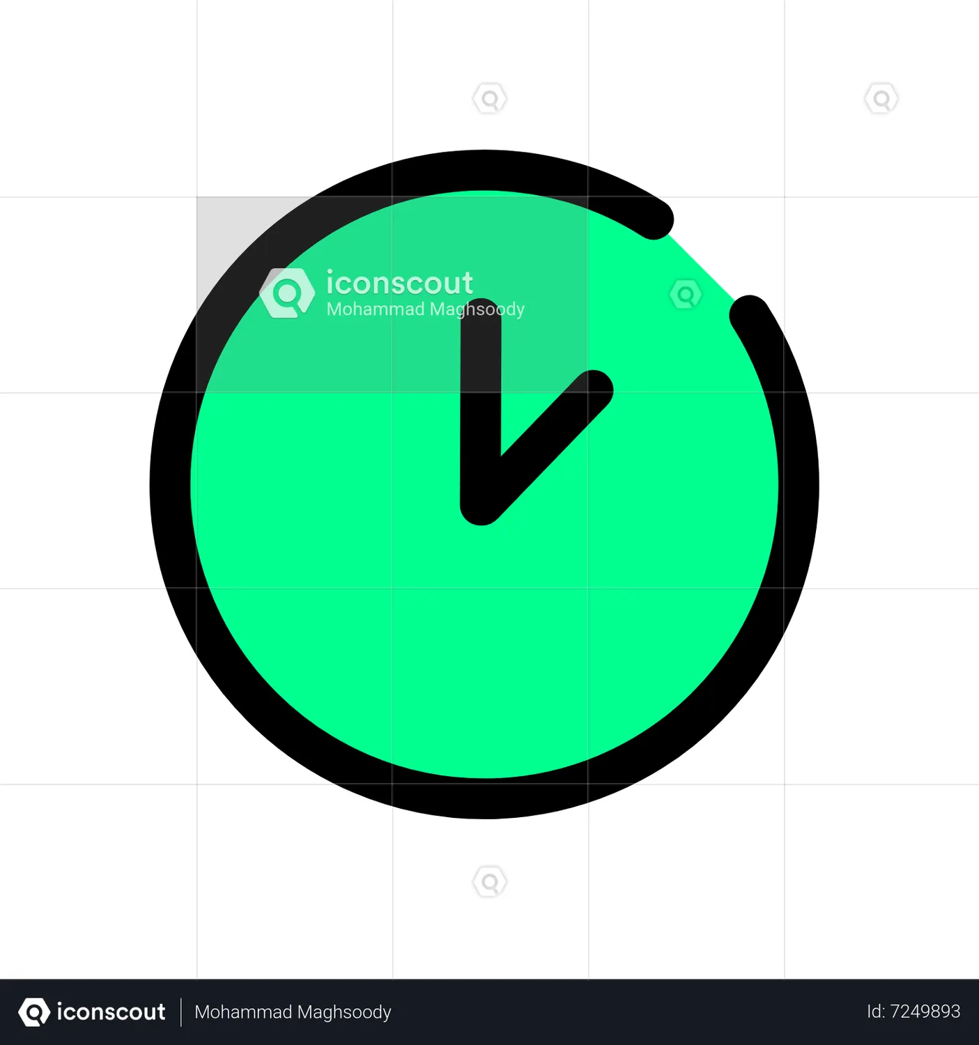 Clock Animated Icon download in JSON, LOTTIE or MP4 format