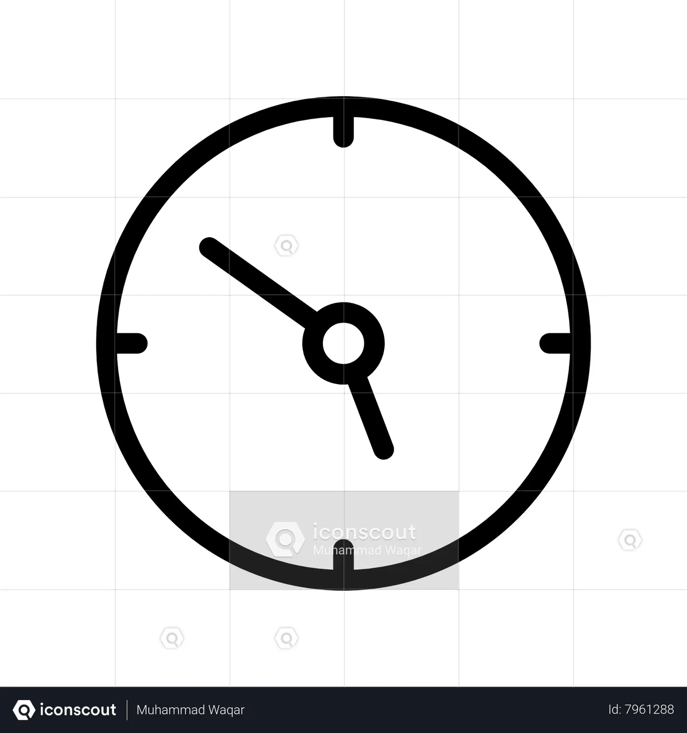 Clock Animated Icon download in JSON, LOTTIE or MP4 format