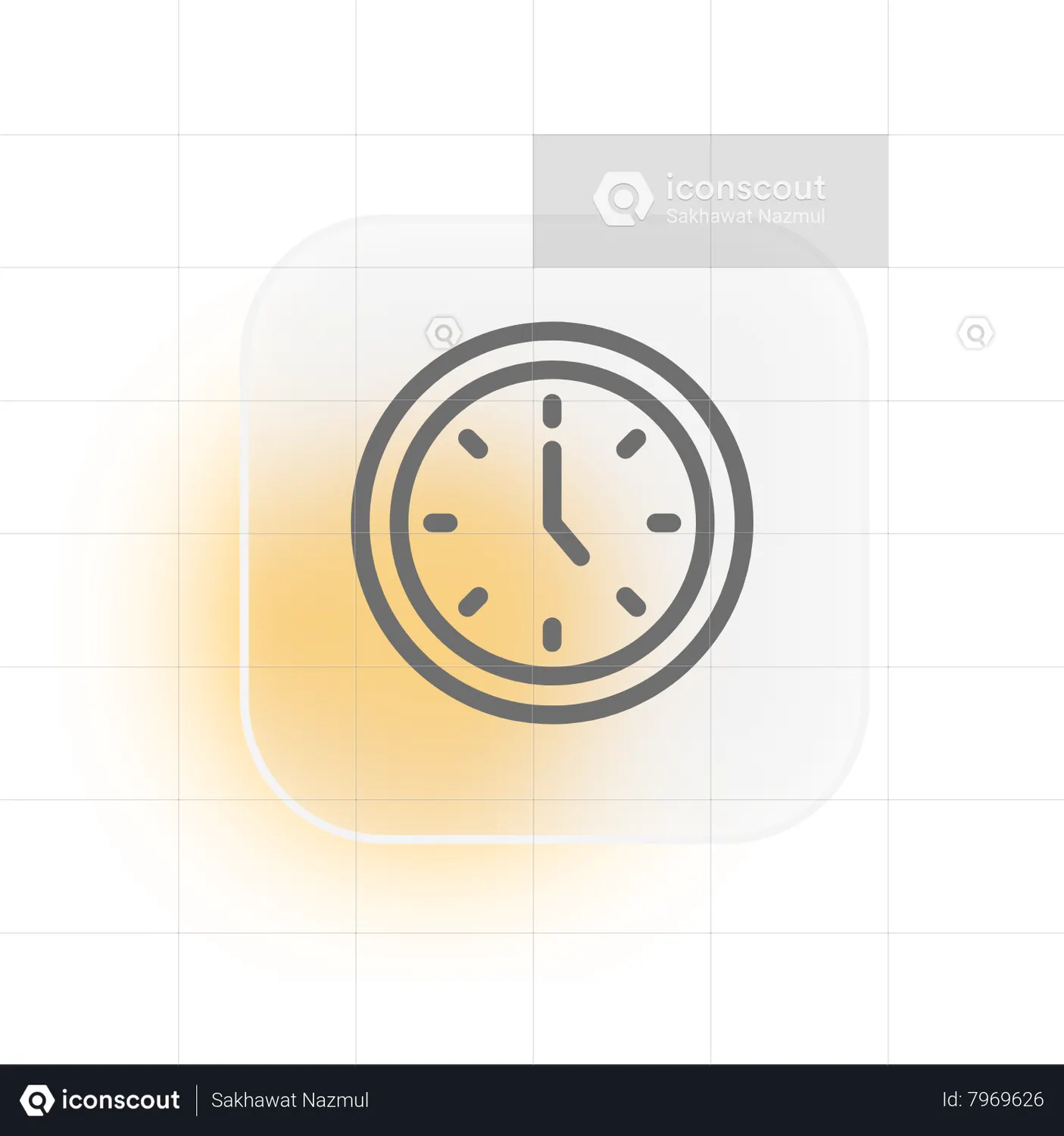 Clock Animated Icon download in JSON, LOTTIE or MP4 format