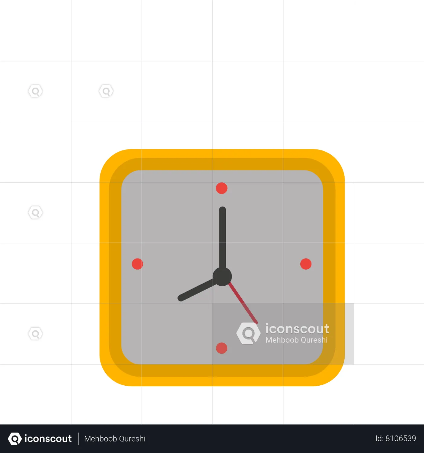 Clock Animated Icon download in JSON, LOTTIE or MP4 format
