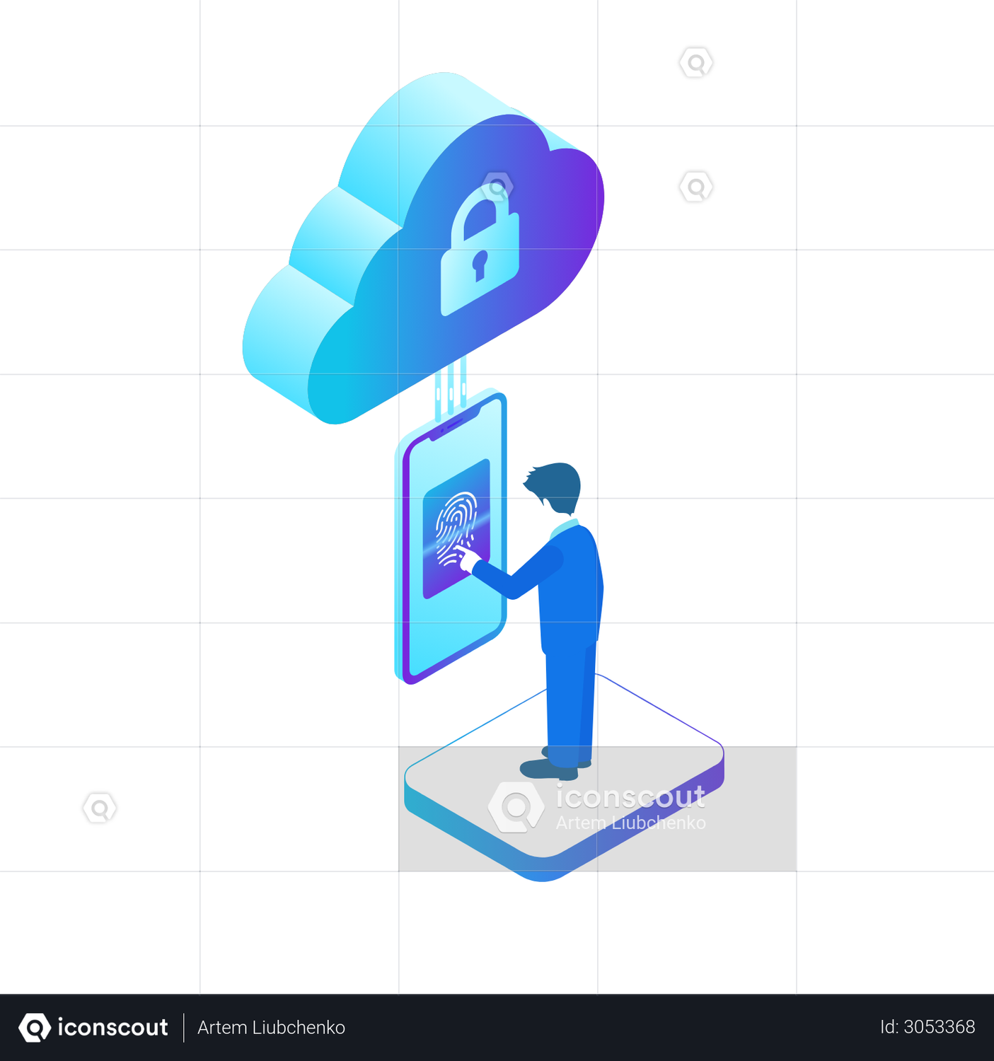 Cloud Authentication Animation By Artem Liubchenko Lottiefiles