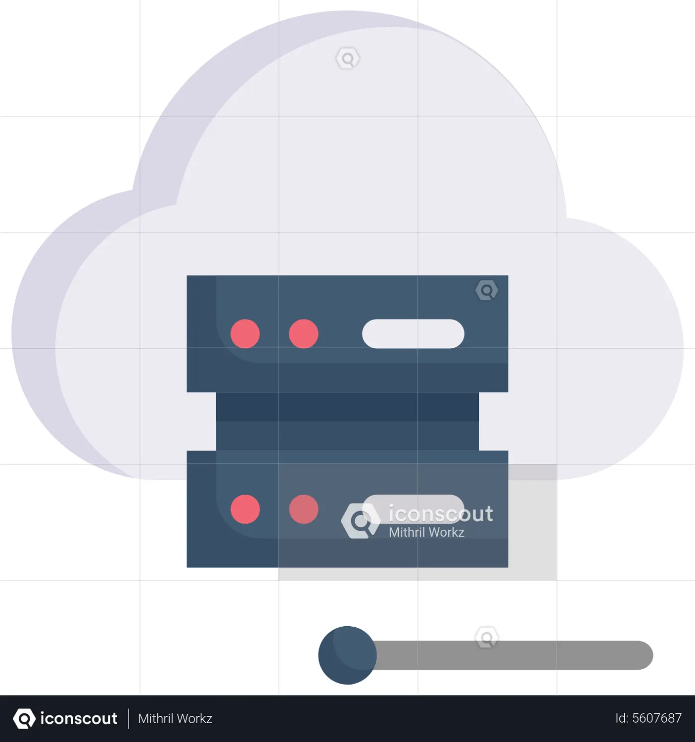 Cloud Data Server Animated Icon Download In Json Lottie Or Mp4 Format