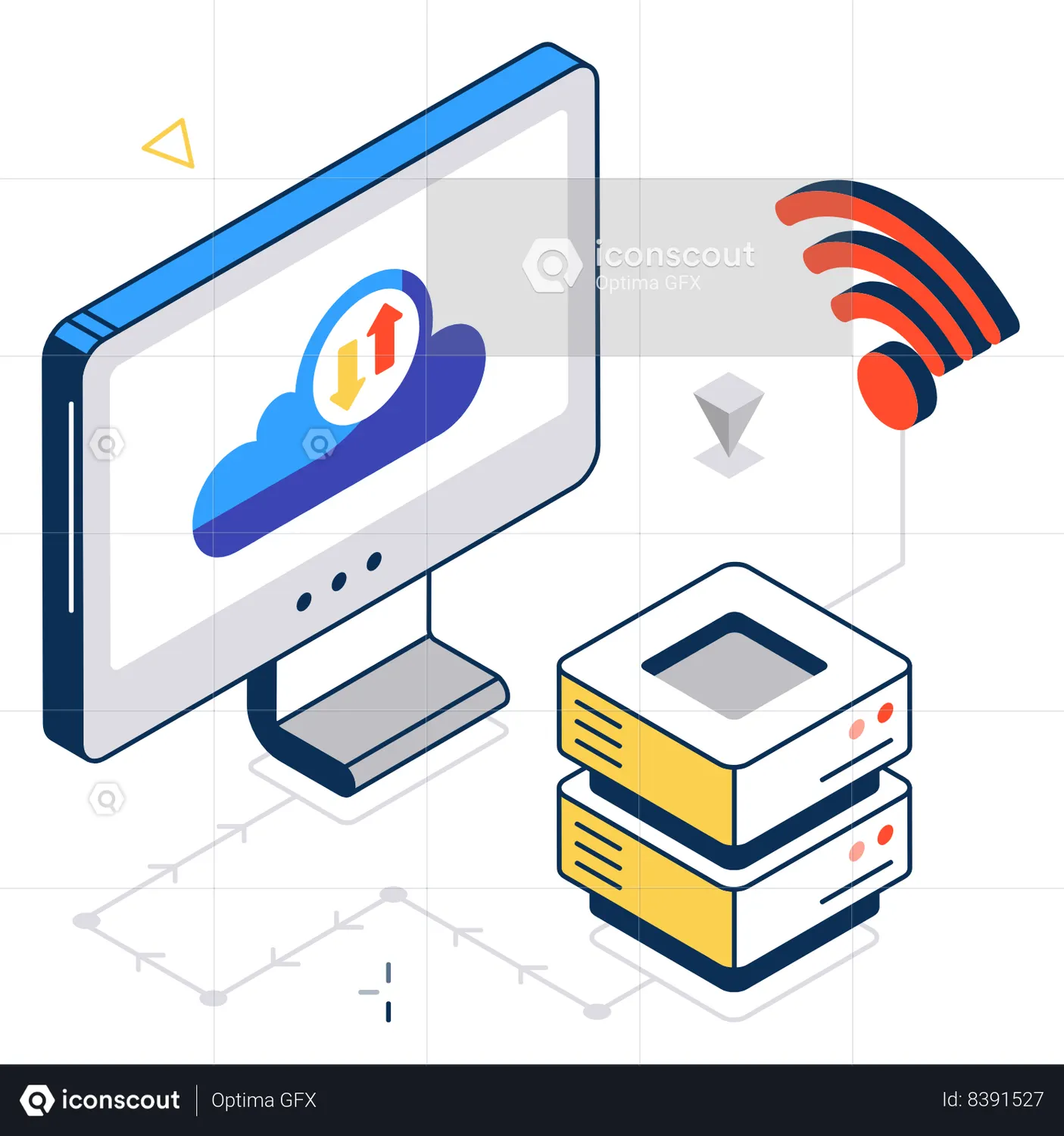 Cloud Data Transfer Animation - Free Download Science & Technology ...