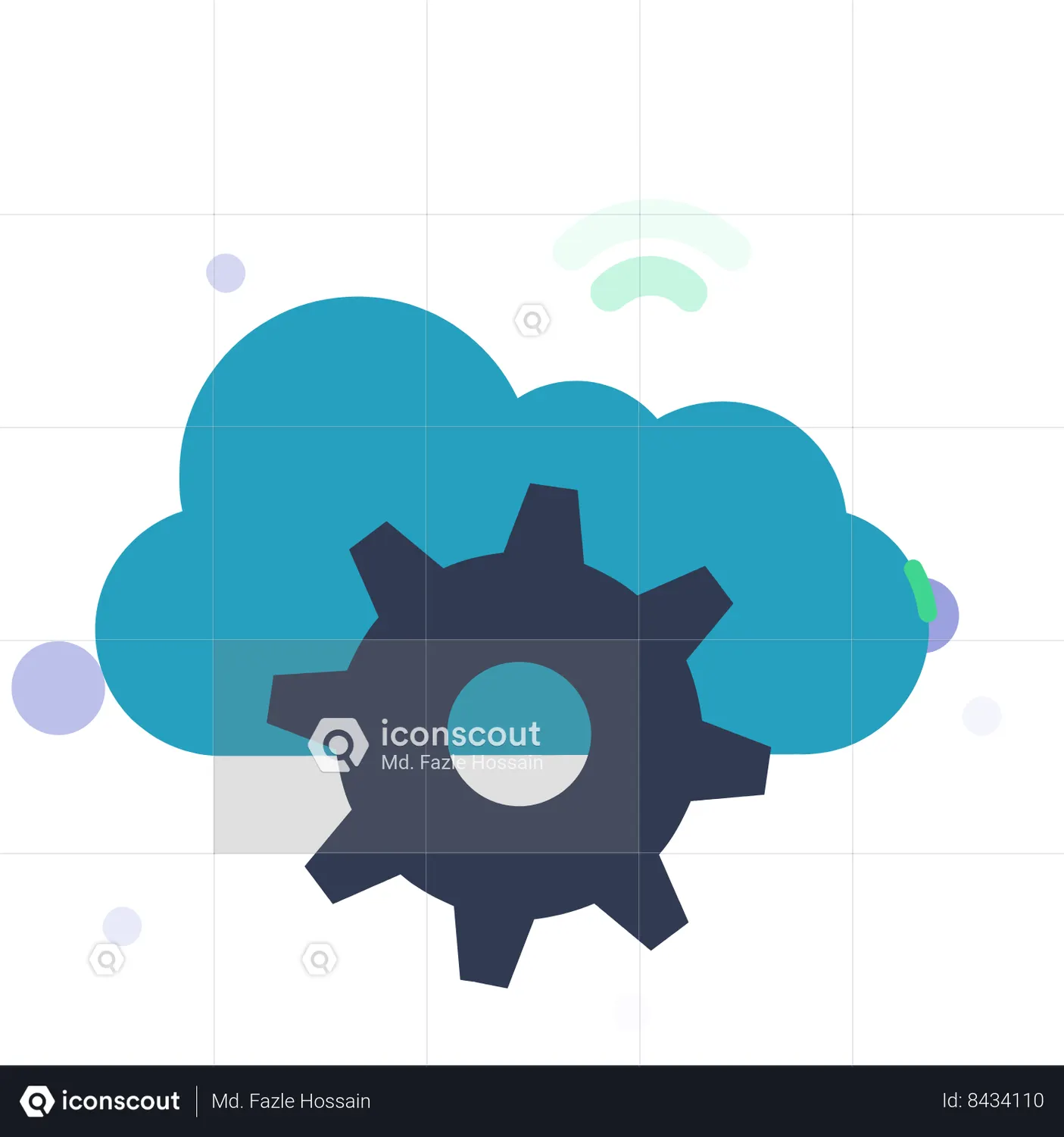 Cloud Gear Data Network Animated Icon Free Download Business Animated Icons Iconscout