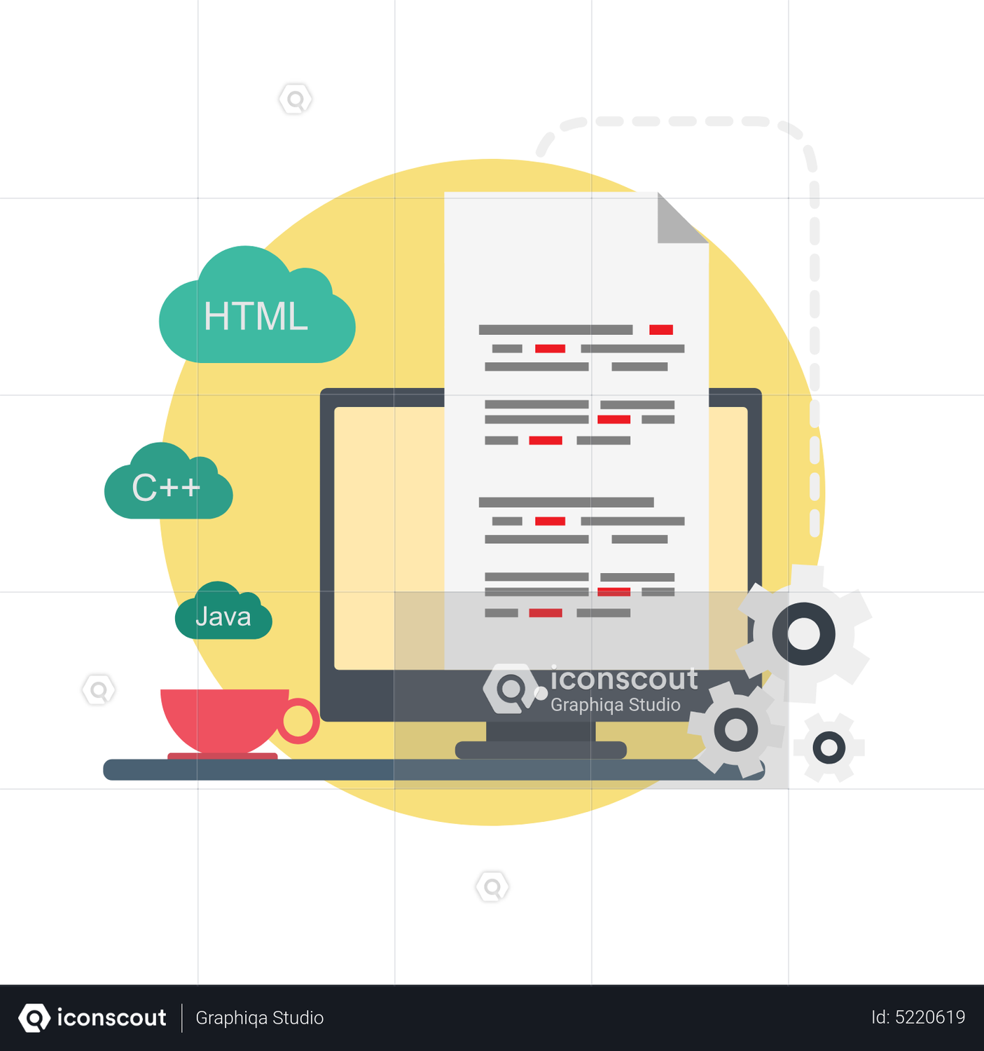 Coding Animation by Graphiqa Studio | LottieFiles