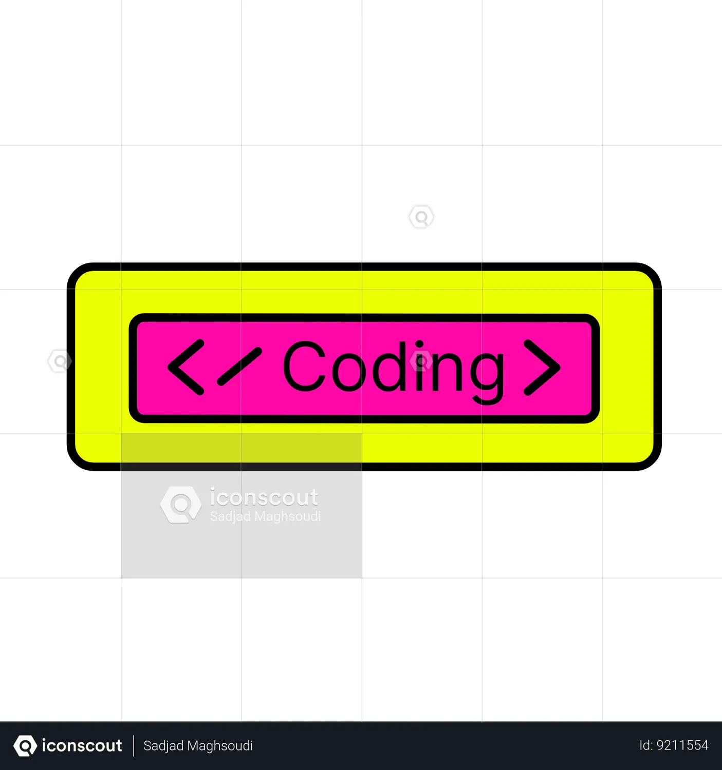 Coding Button Animated Icon - Free Download User Interface Animated ...