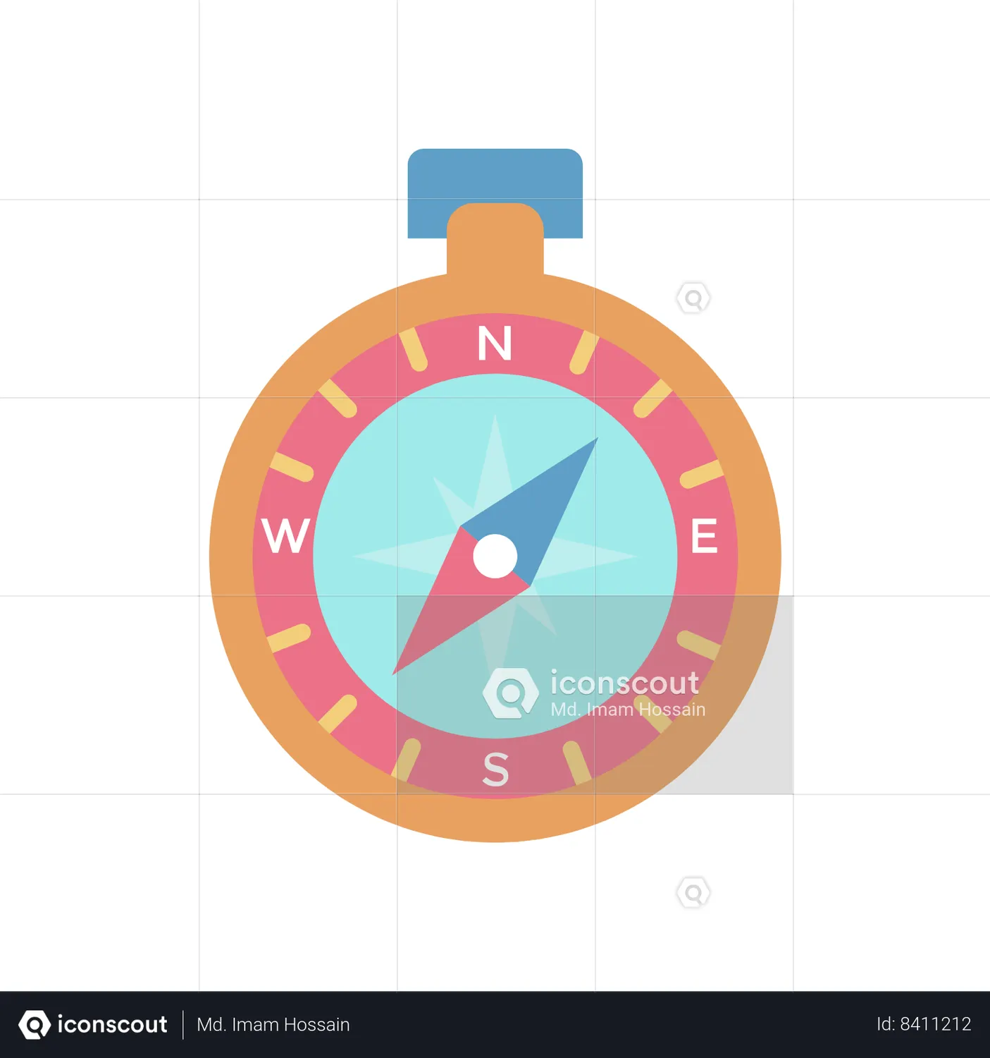 Compass Animated Icon Download In Json Lottie Or Mp4 Format