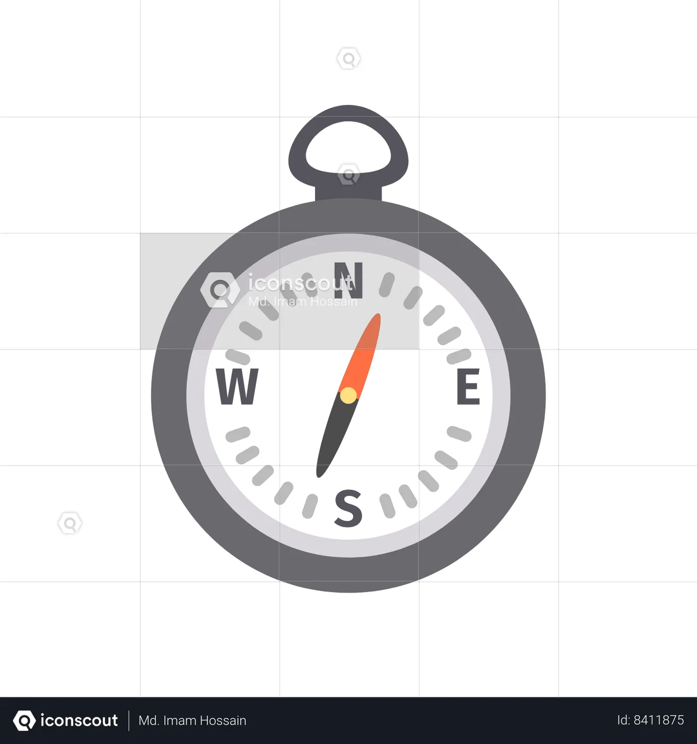 Compass Animated Icon download in JSON, LOTTIE or MP4 format