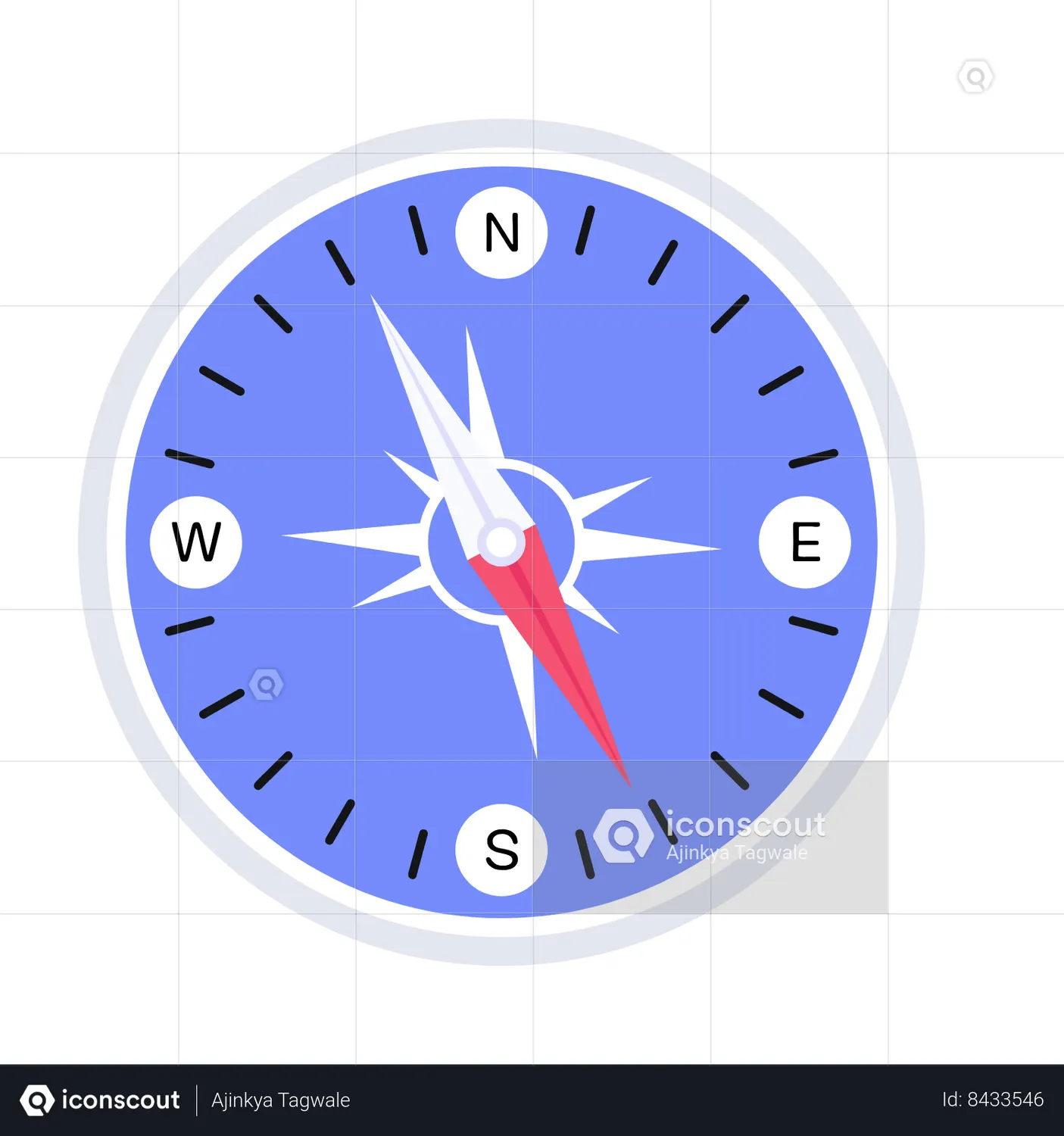 Compass Animated Icon Download In Json Lottie Or Mp4 Format