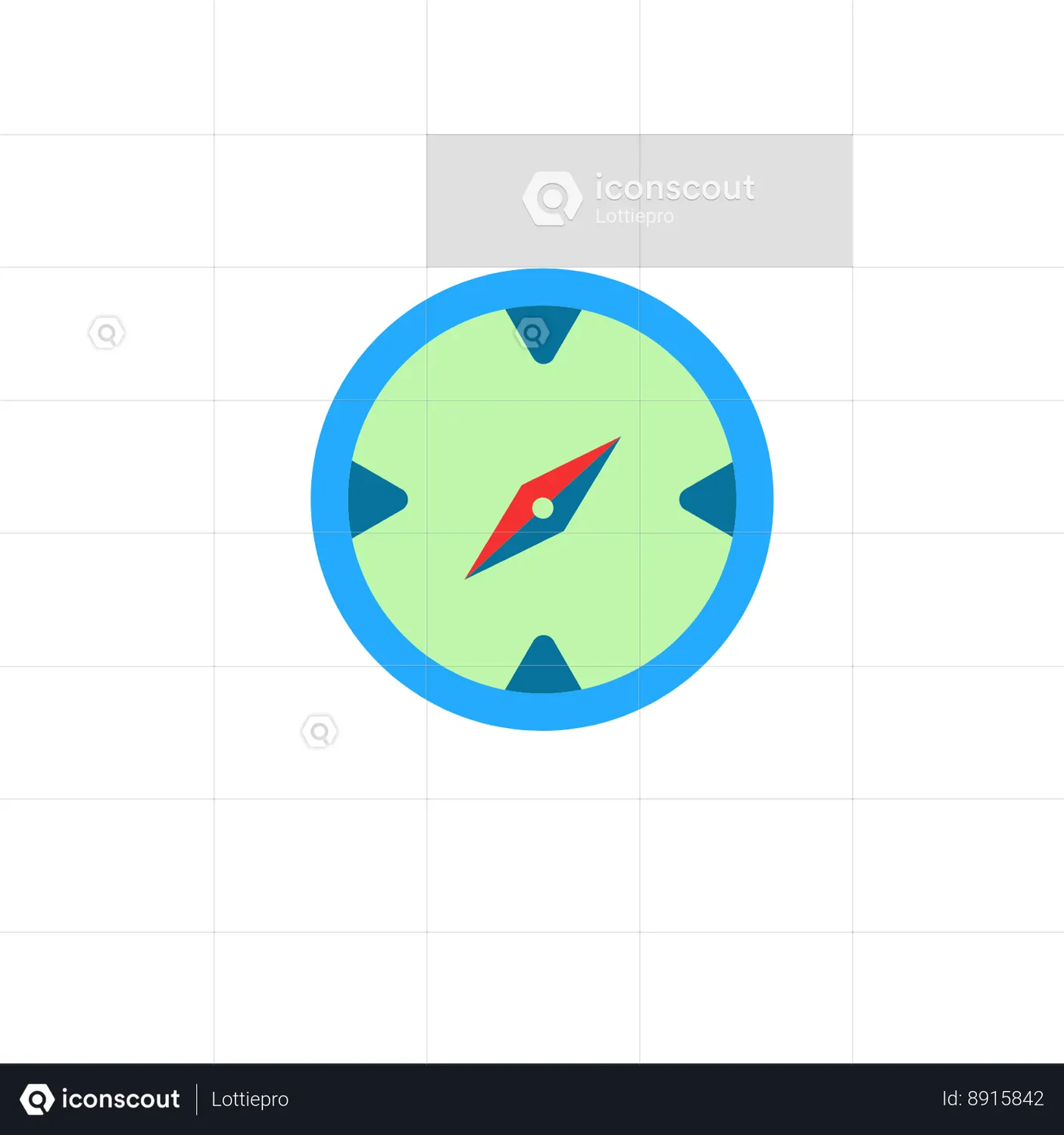 Compass Animated Icon Download In Json Lottie Or Mp4 Format