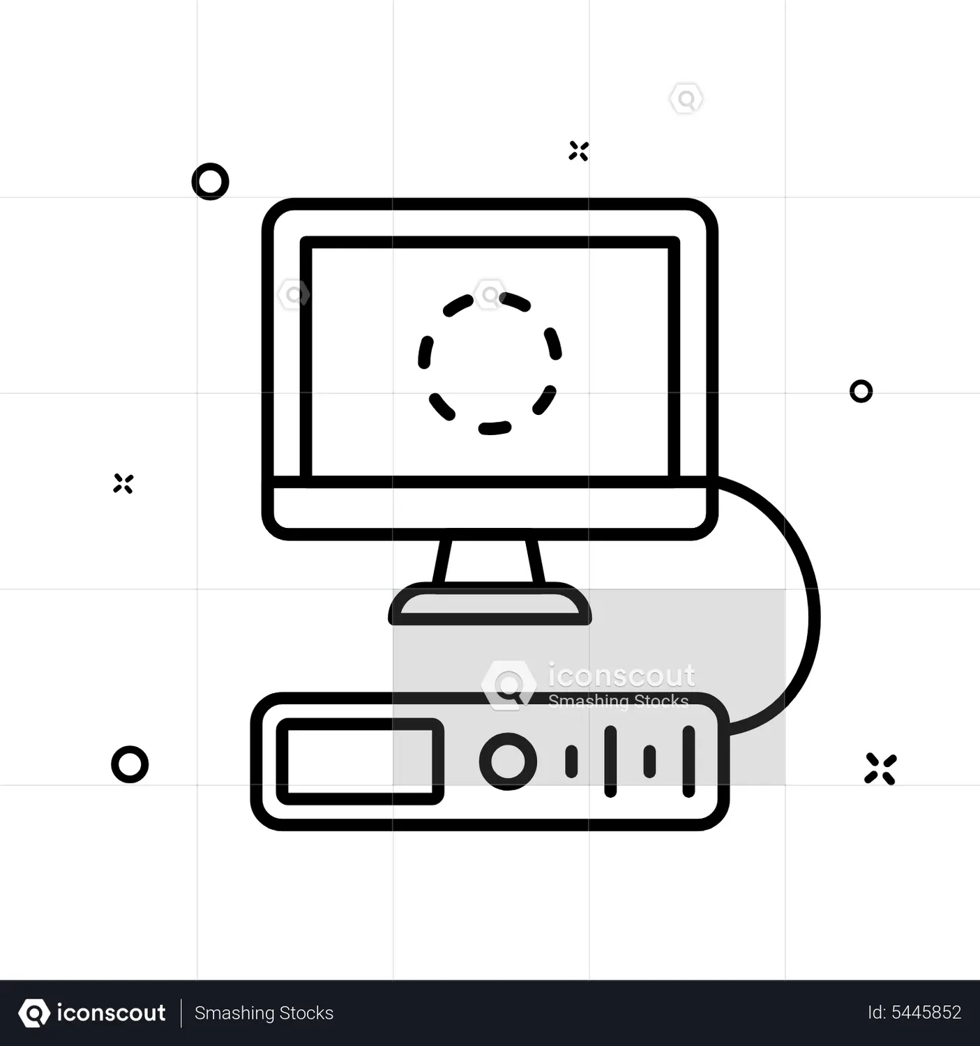 Computer Animated Icon download in JSON, LOTTIE or MP4 format