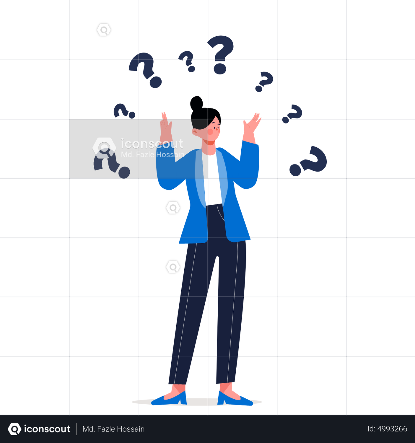 Confused business woman Animation by Md. Fazle Hossain | LottieFiles