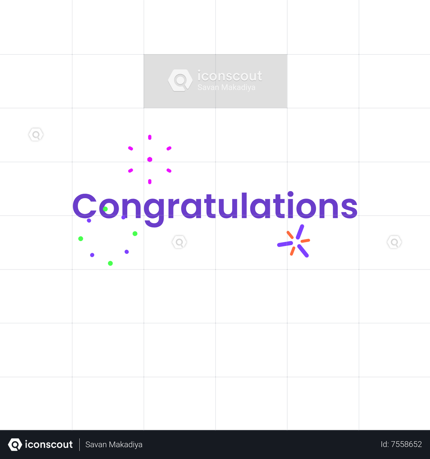 Congratulations Animation by Savan Makadiya | LottieFiles