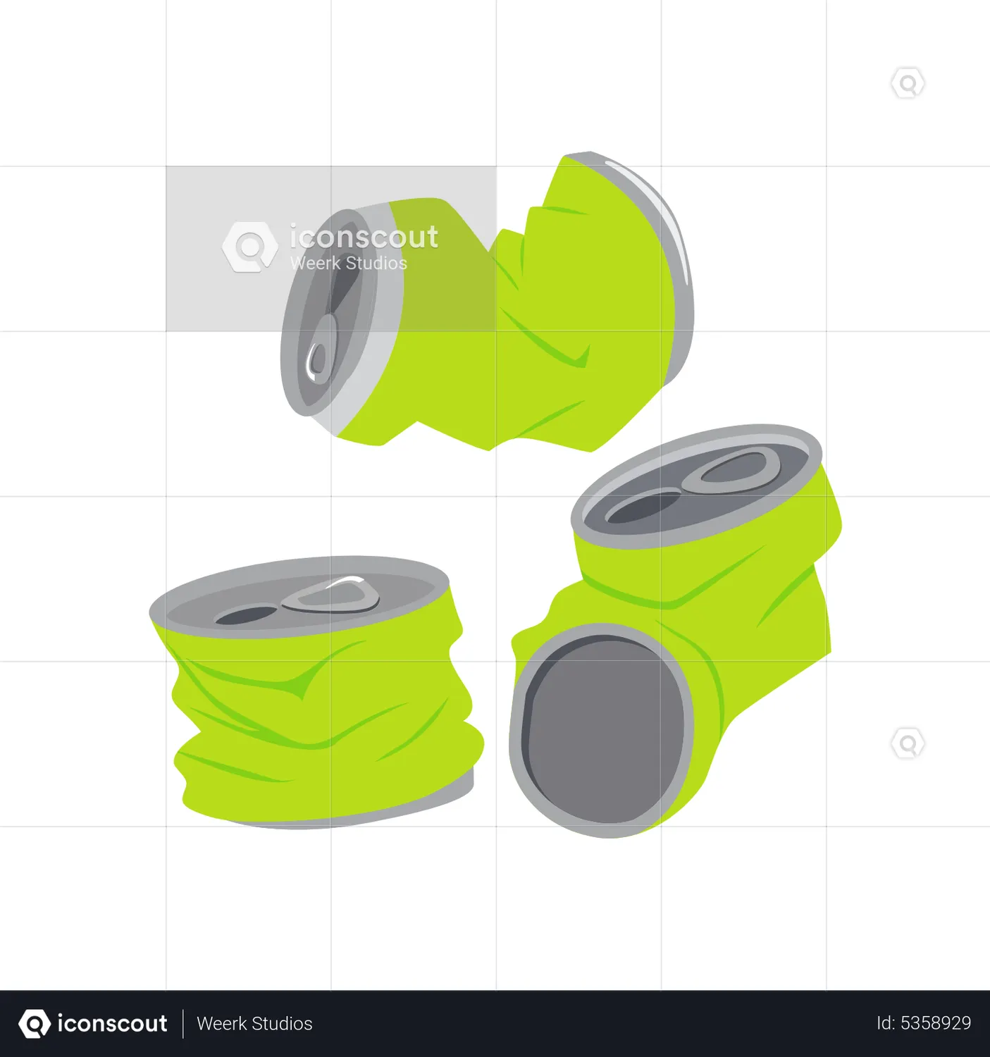 Crush Cans Animated Icon download in JSON, LOTTIE or MP4 format