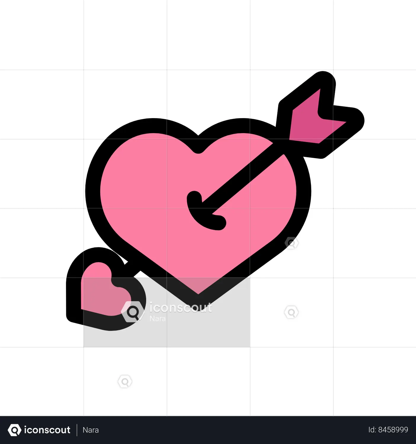 Cupids Arrow Animated Icon Download In Json Lottie Or Mp4 Format