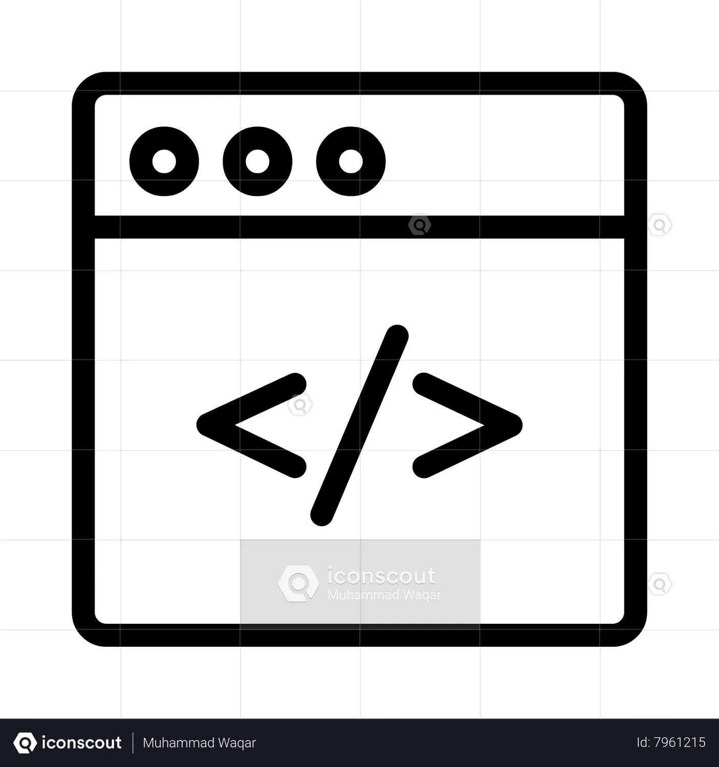 Custom Coding Animated Icon download in JSON, LOTTIE or MP4 format