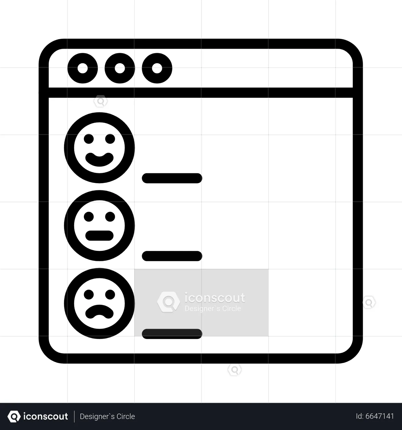 Customer Survey Animated Icon download in JSON, LOTTIE or MP4 format
