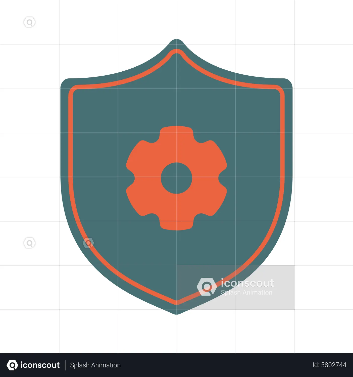 Cyber Security Configuration Setting Icon Lottie Animation Crime