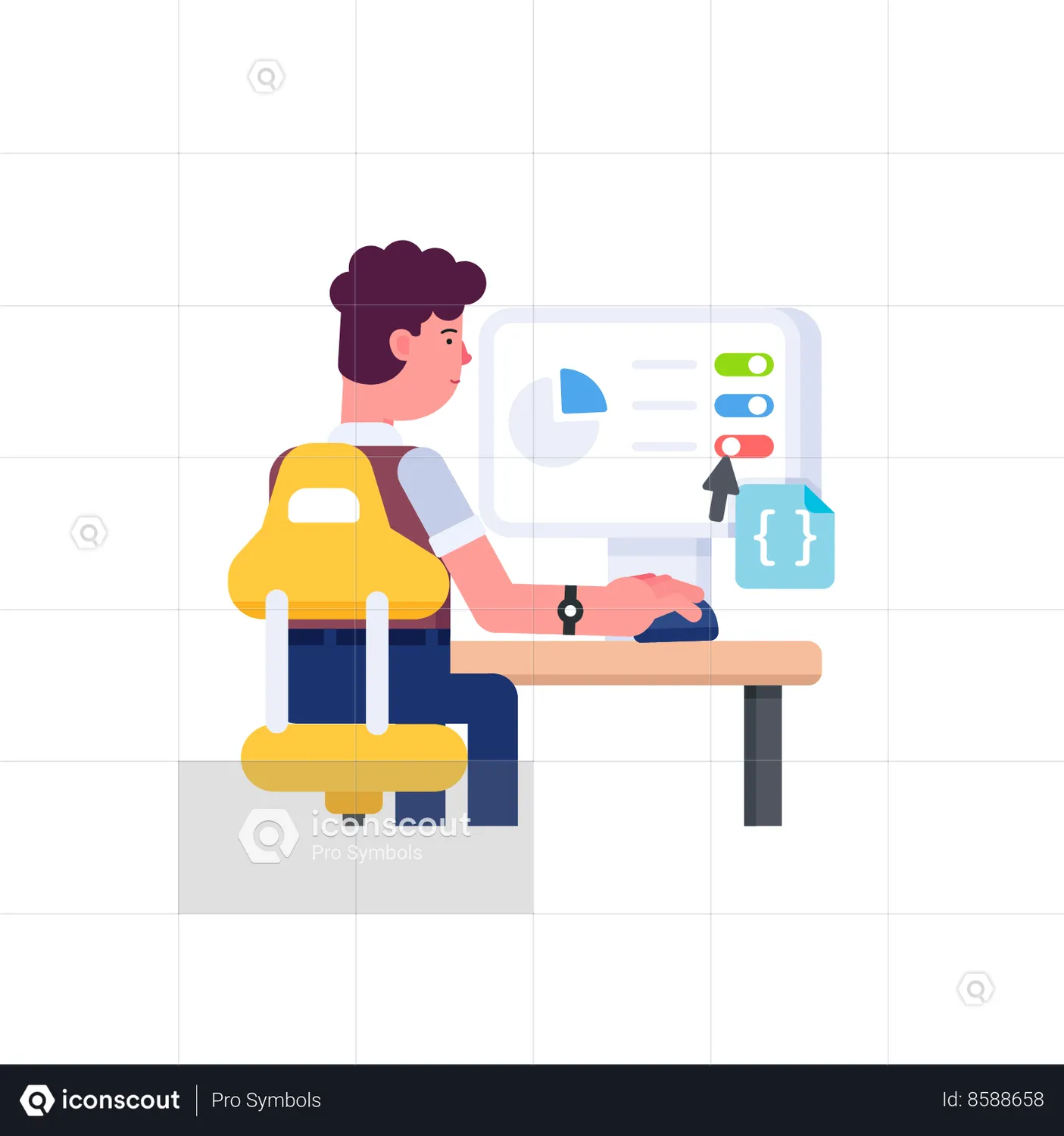 Dashboard Coding Animated Icon - Free Download Design & Development ...