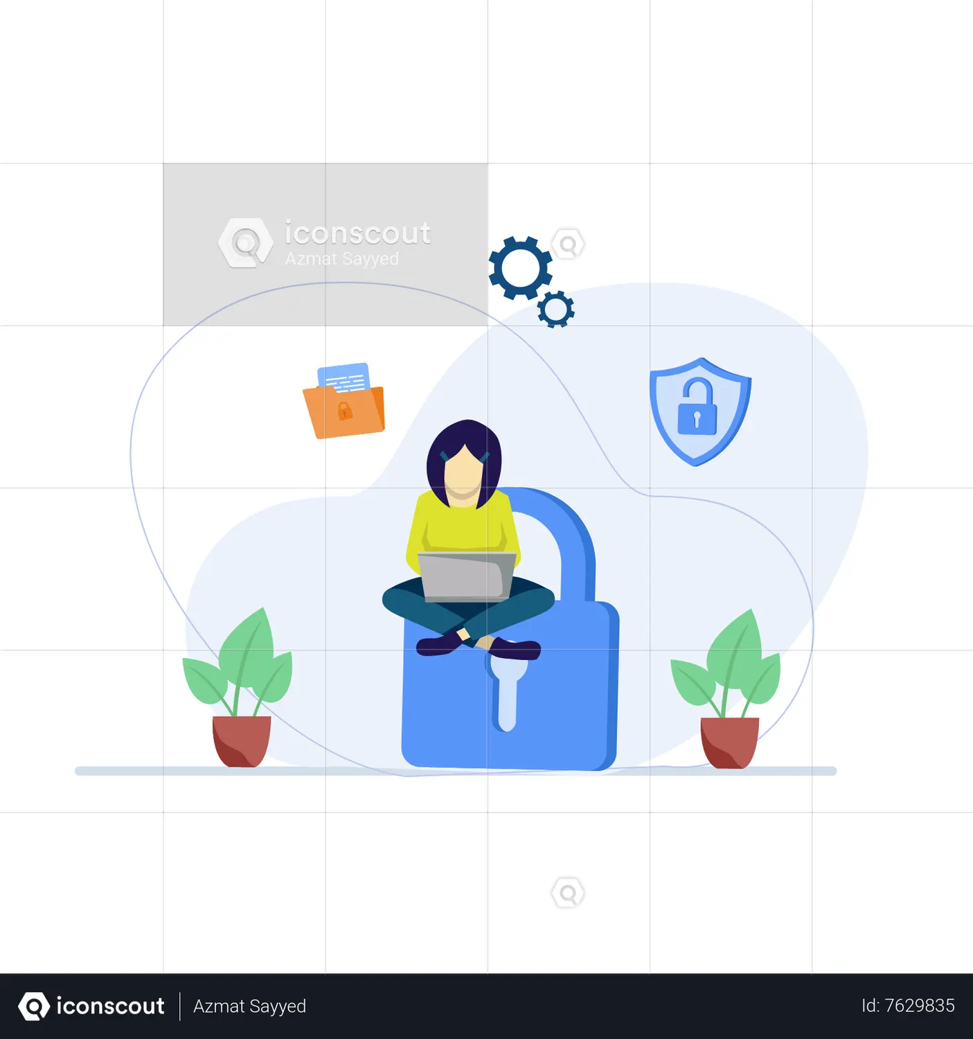 Data Encryption Animation Free Download Crime And Security Animations Iconscout 2529