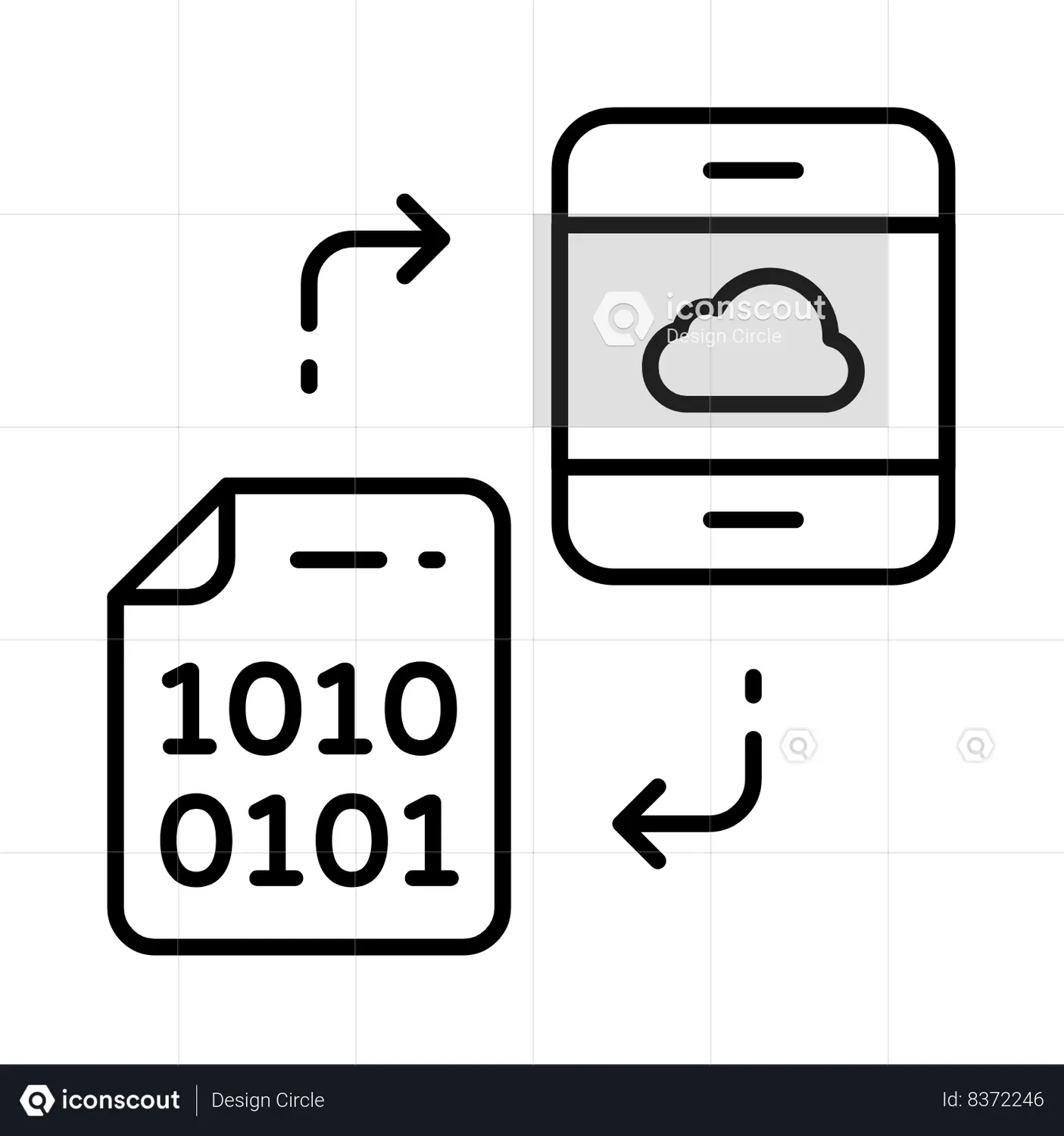 Data Transfer Animated Icon download in JSON, LOTTIE or MP4 format