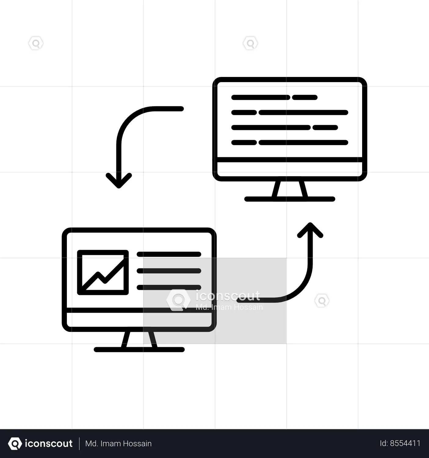 Data Transfer Animated Icon download in JSON, LOTTIE or MP4 format