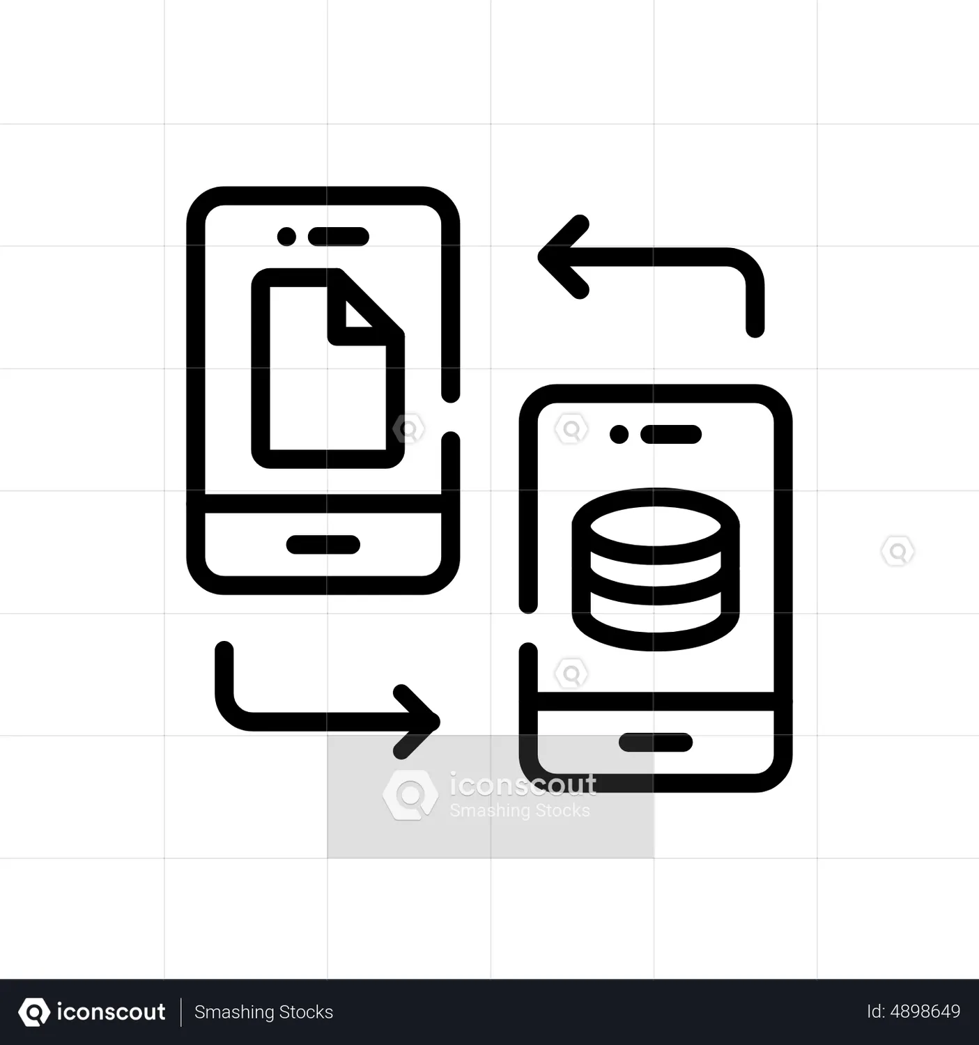 Data Transfer Animated Icon download in JSON, LOTTIE or MP4 format