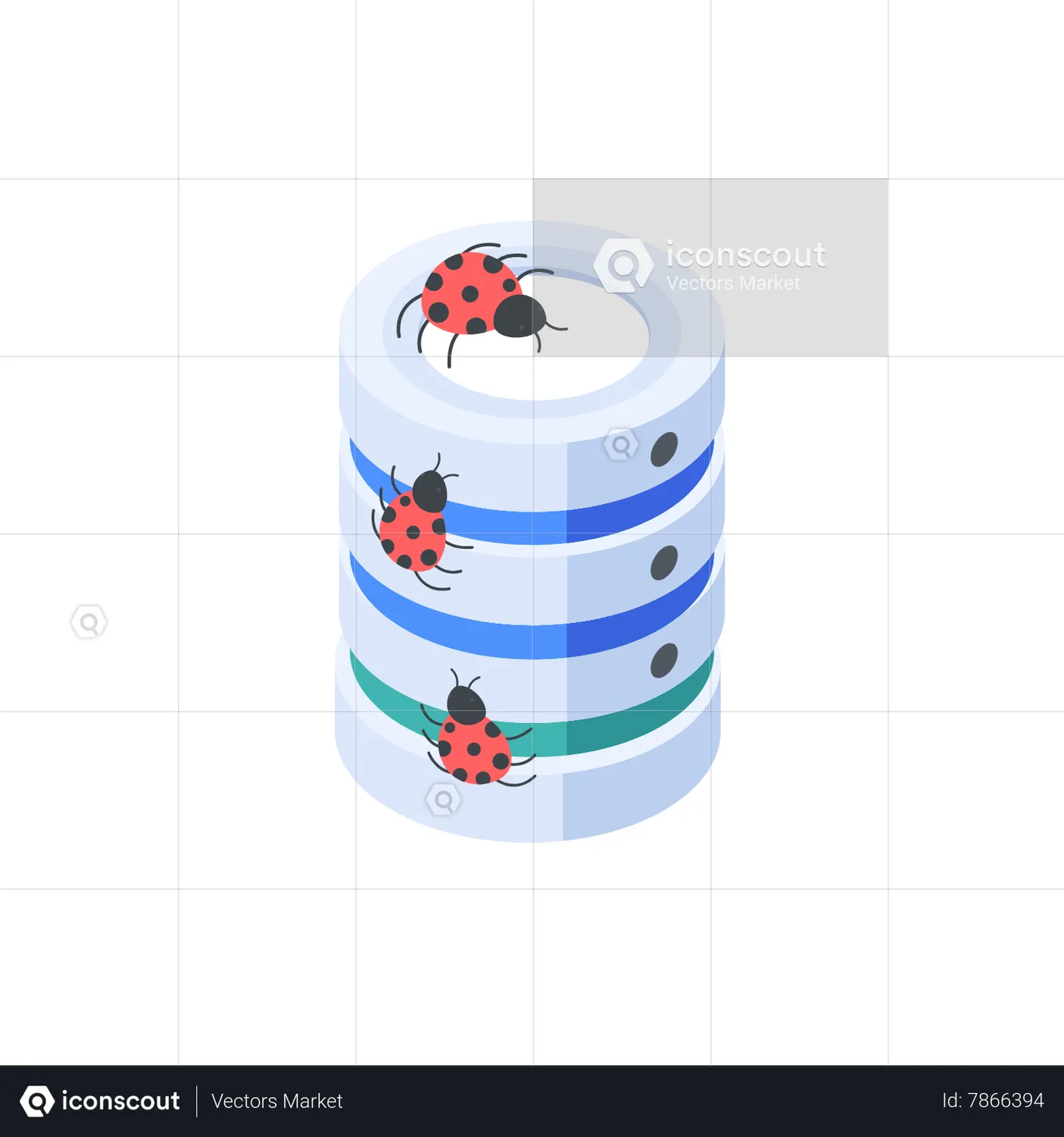 Database Bug Animated Icon Download In Json Lottie Or Mp4 Format 
