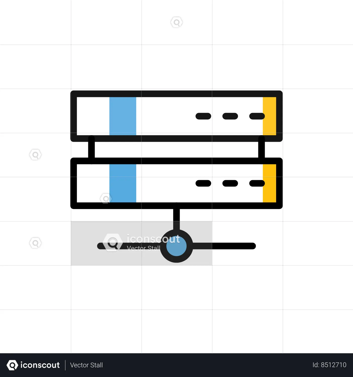 Database Connection Animated Icon download in JSON, LOTTIE or MP4 format