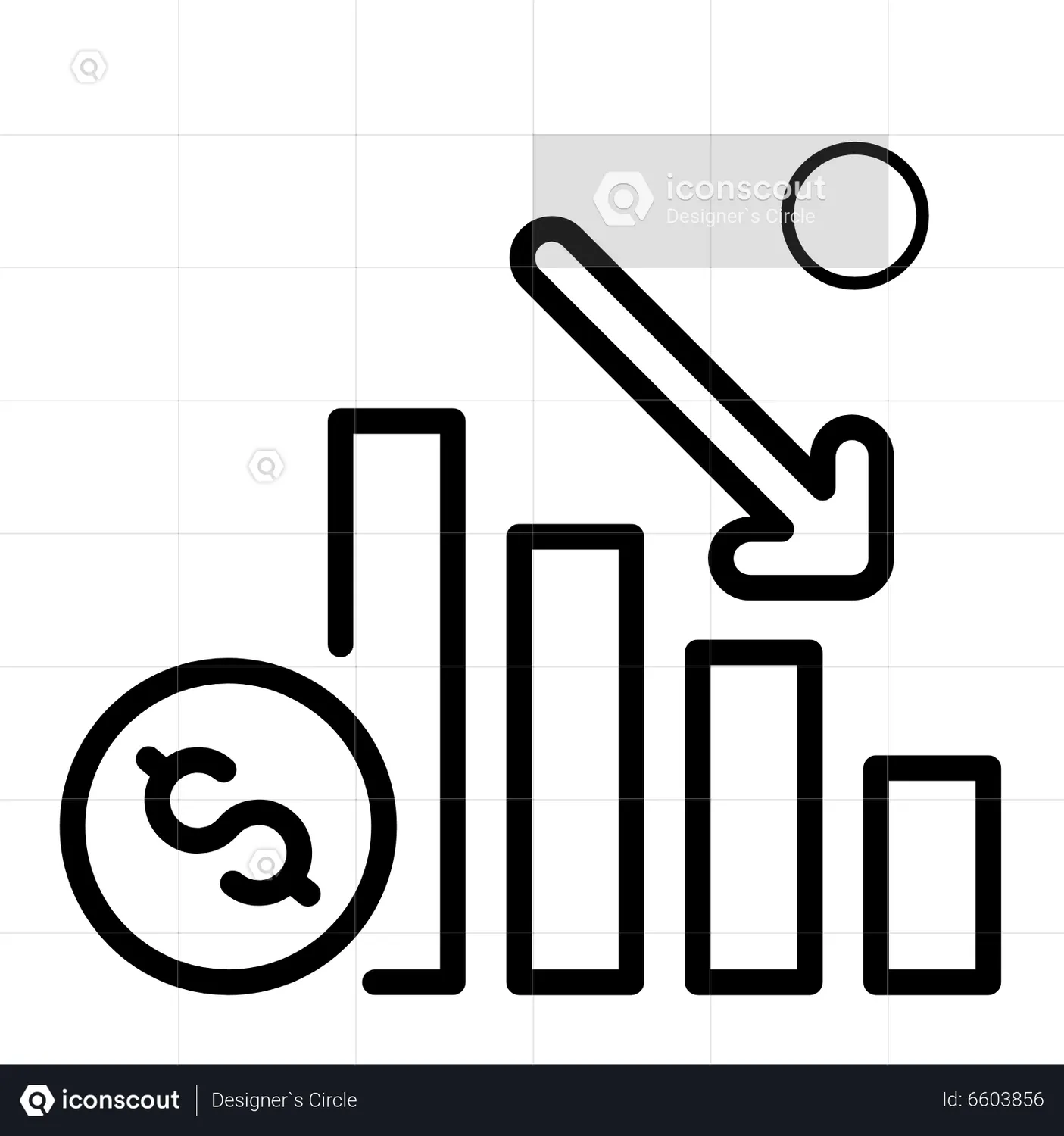 Decrease Animated Icon download in JSON, LOTTIE or MP4 format