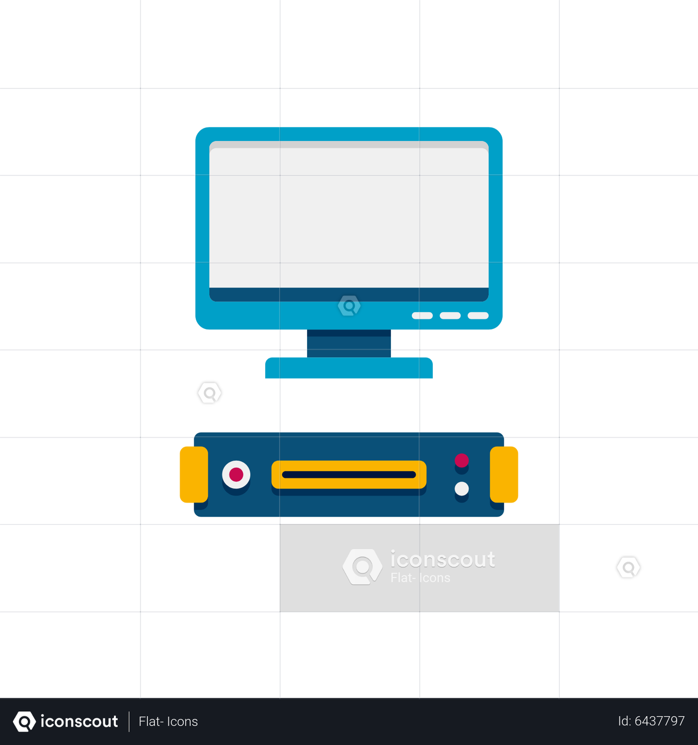 Desktop Computer Animation by Flat- Icons | LottieFiles