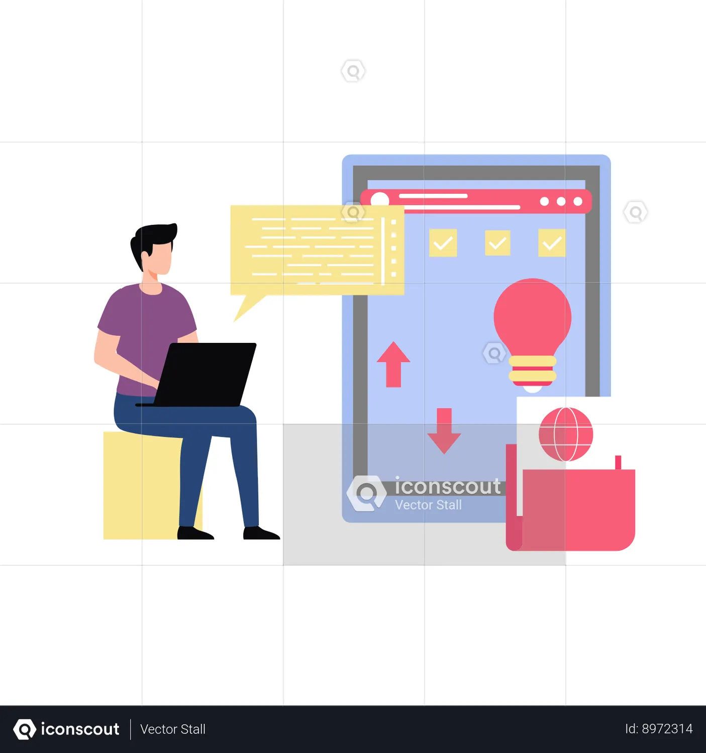 Developer Doing Software Programming Animation - Free Download Business ...