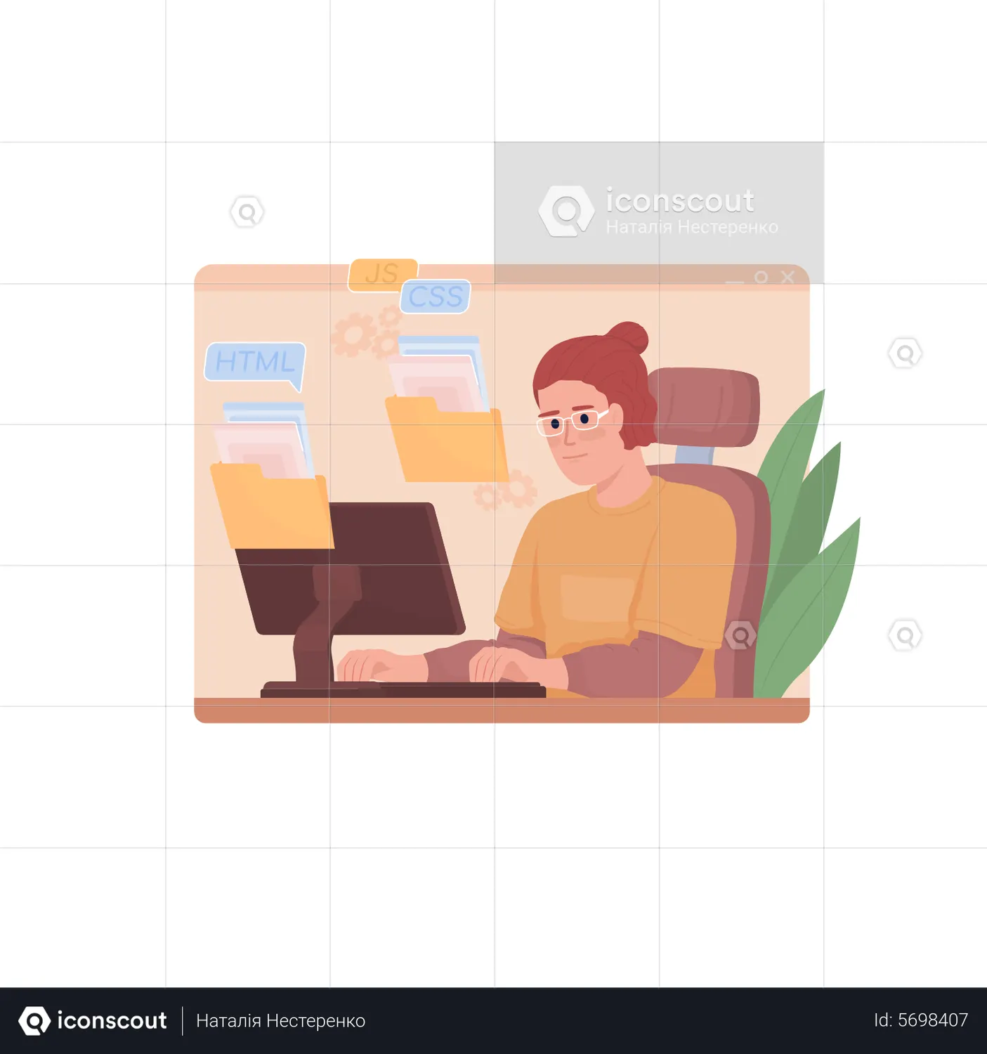 Developer Learning Programming Animation - Free Download Design ...