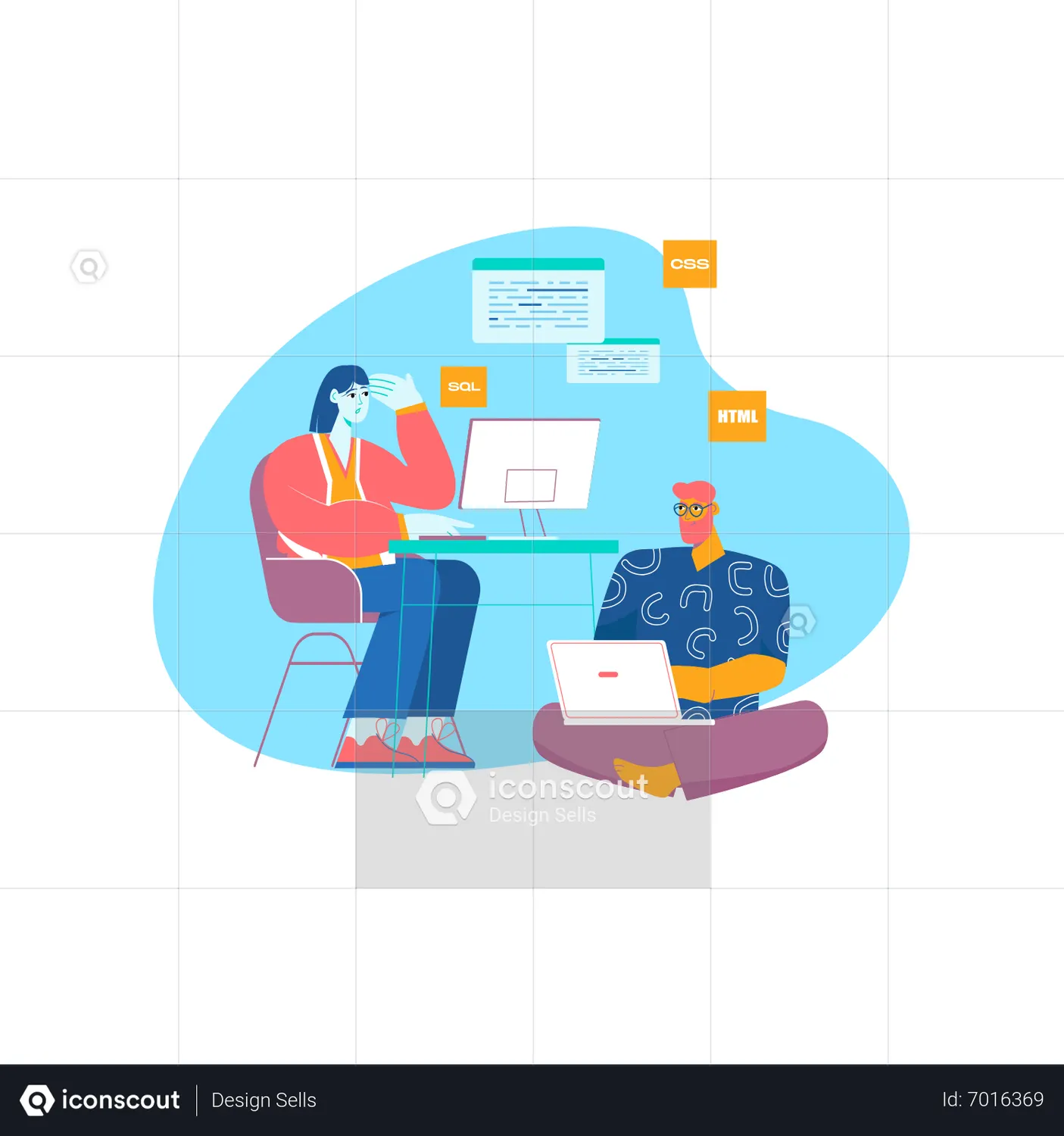 Development Team Doing Programming Work Animation - Free Download ...