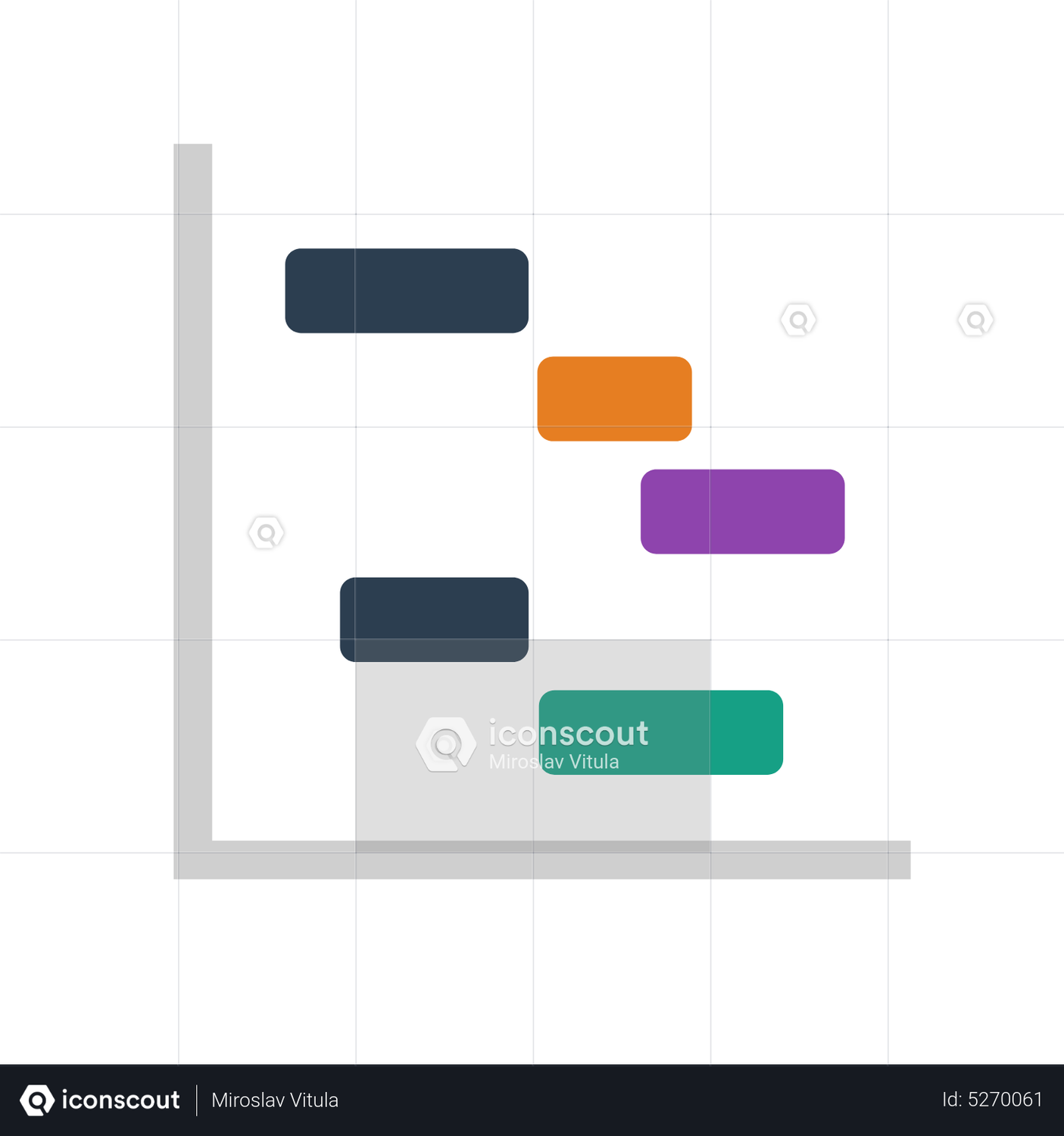Animation diagramme de Gantt par Miroslav Vitula | LottieFiles