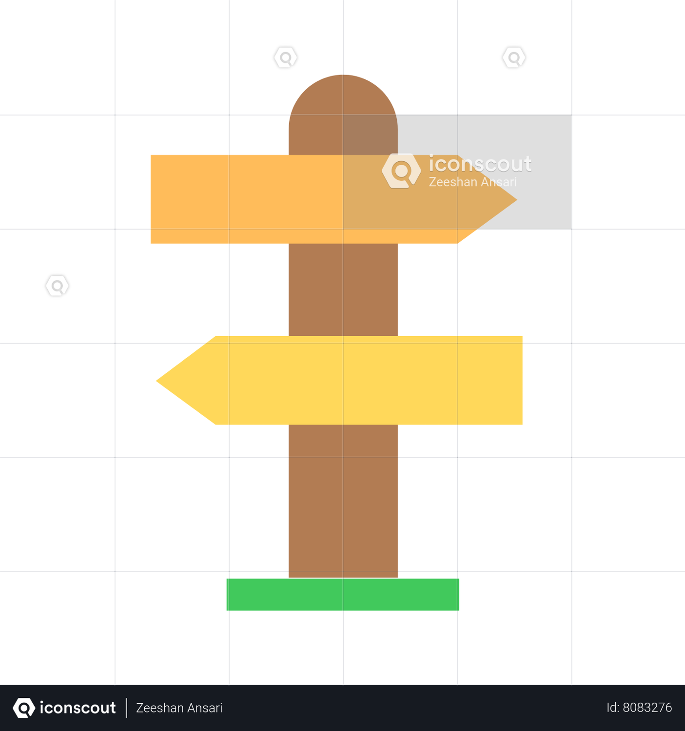 Direction Sign Board Animation by Zeeshan Ansari | LottieFiles