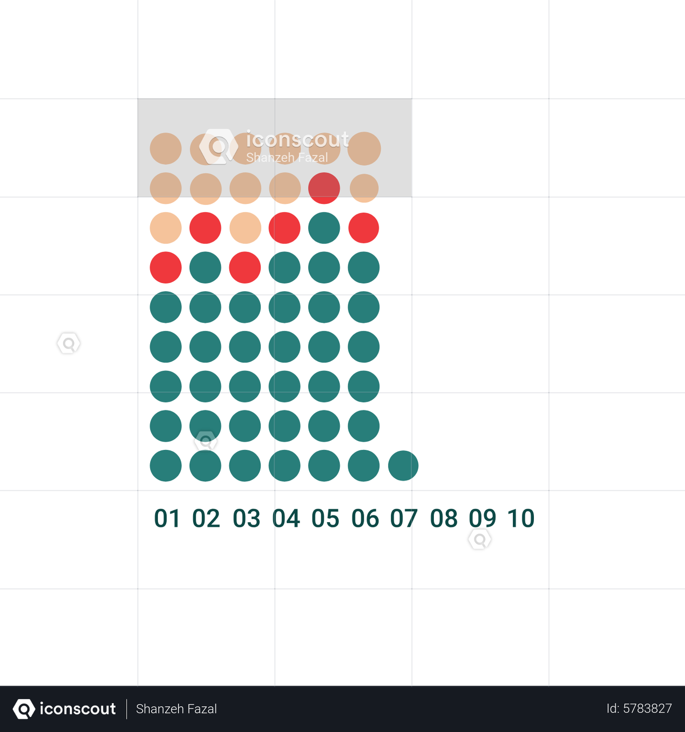Dots Chart Animation by Shanzeh Fazal | LottieFiles