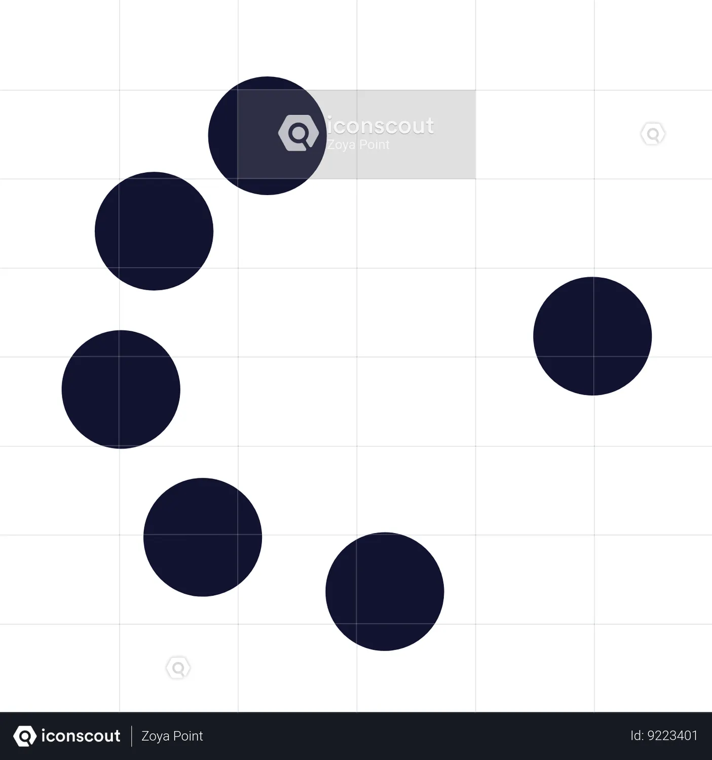 Dots Loader Animated Icon download in JSON, LOTTIE or MP4 format