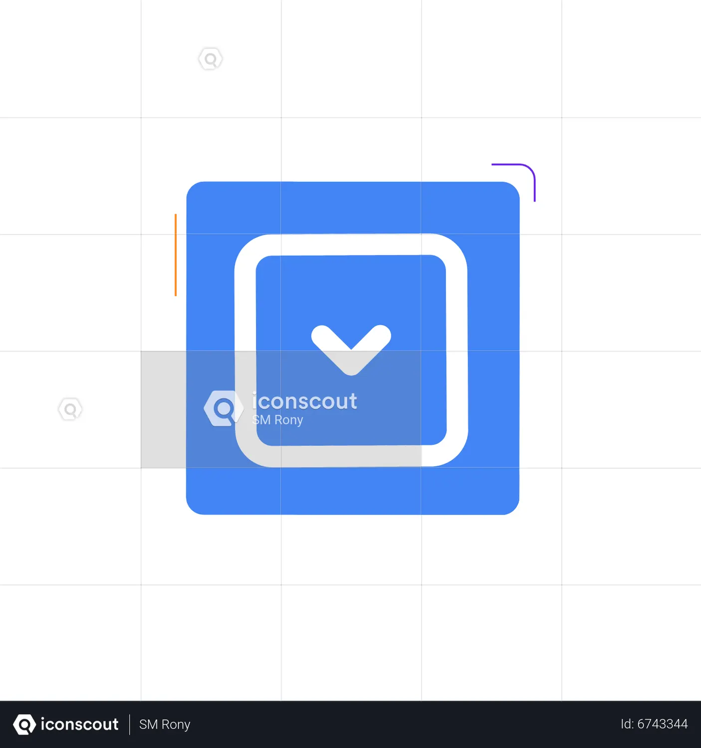 Down Scrolling Animated Icon - Free Download User Interface Animated ...