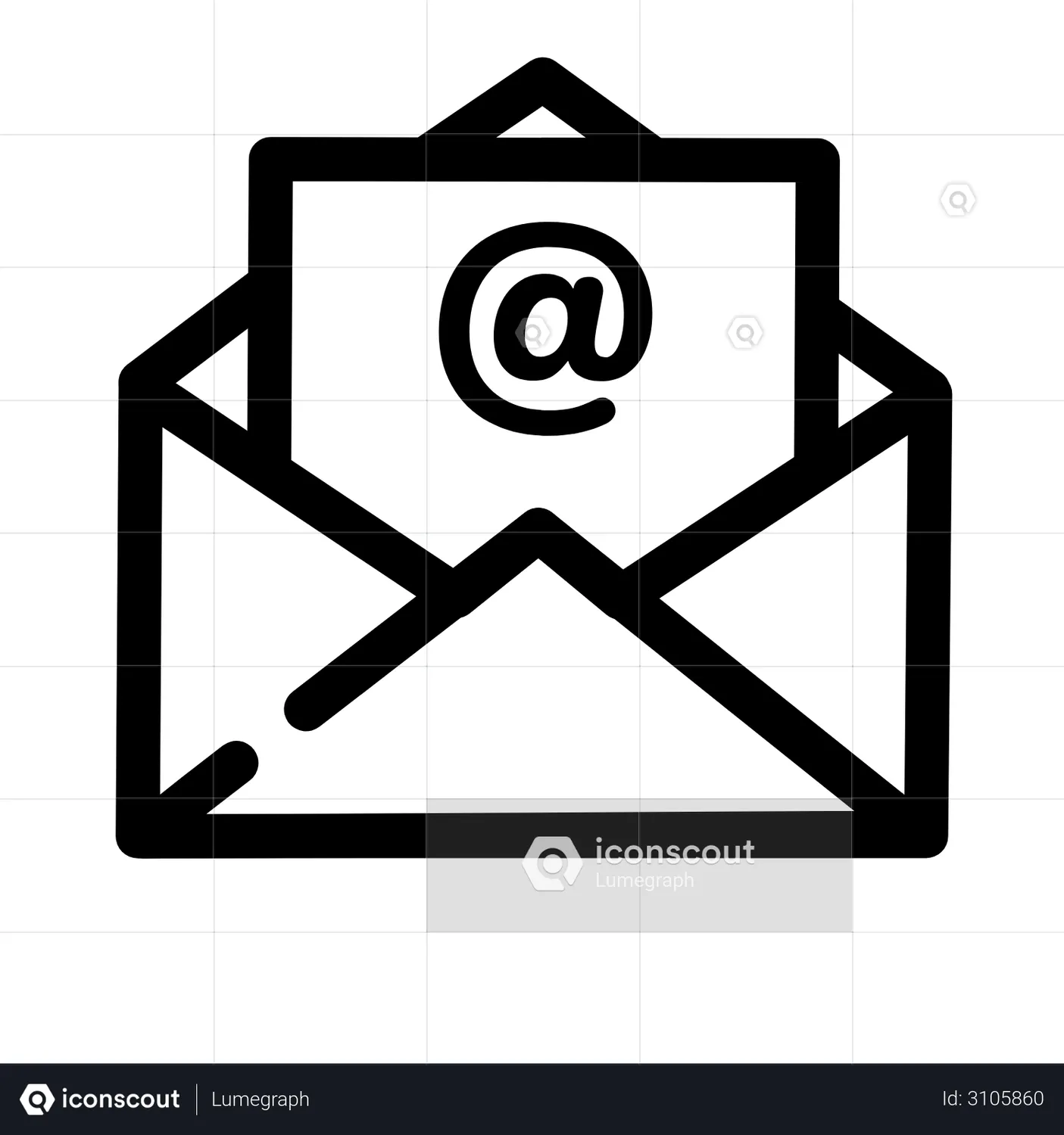 Email Animated Icon download in JSON, LOTTIE or MP4 format