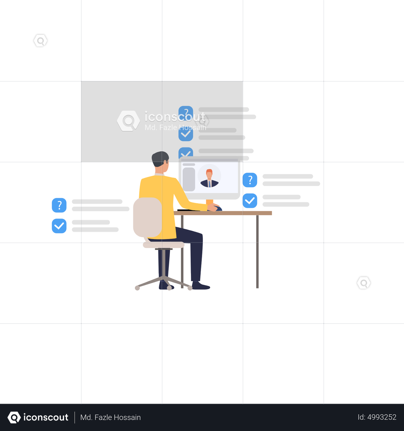 Employee Being Micromanaged Animation by Md. Fazle Hossain | LottieFiles