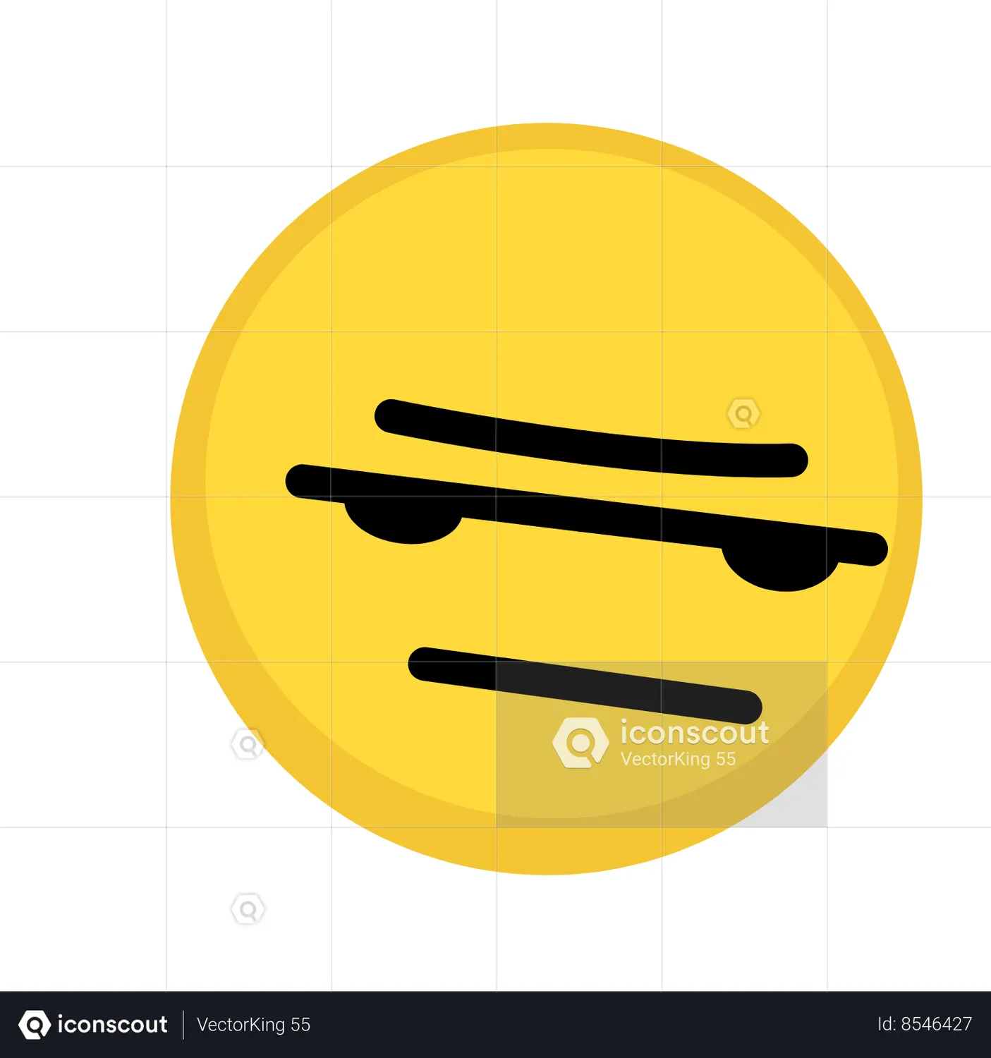Expressionless Emoji Emoji Animated Icon download in JSON, LOTTIE or ...