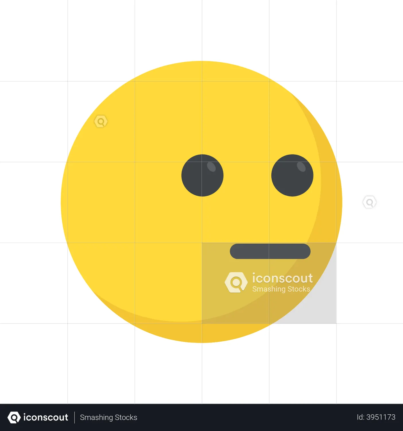 Expressionless Emoji Emoji Animated Icon download in JSON, LOTTIE or ...