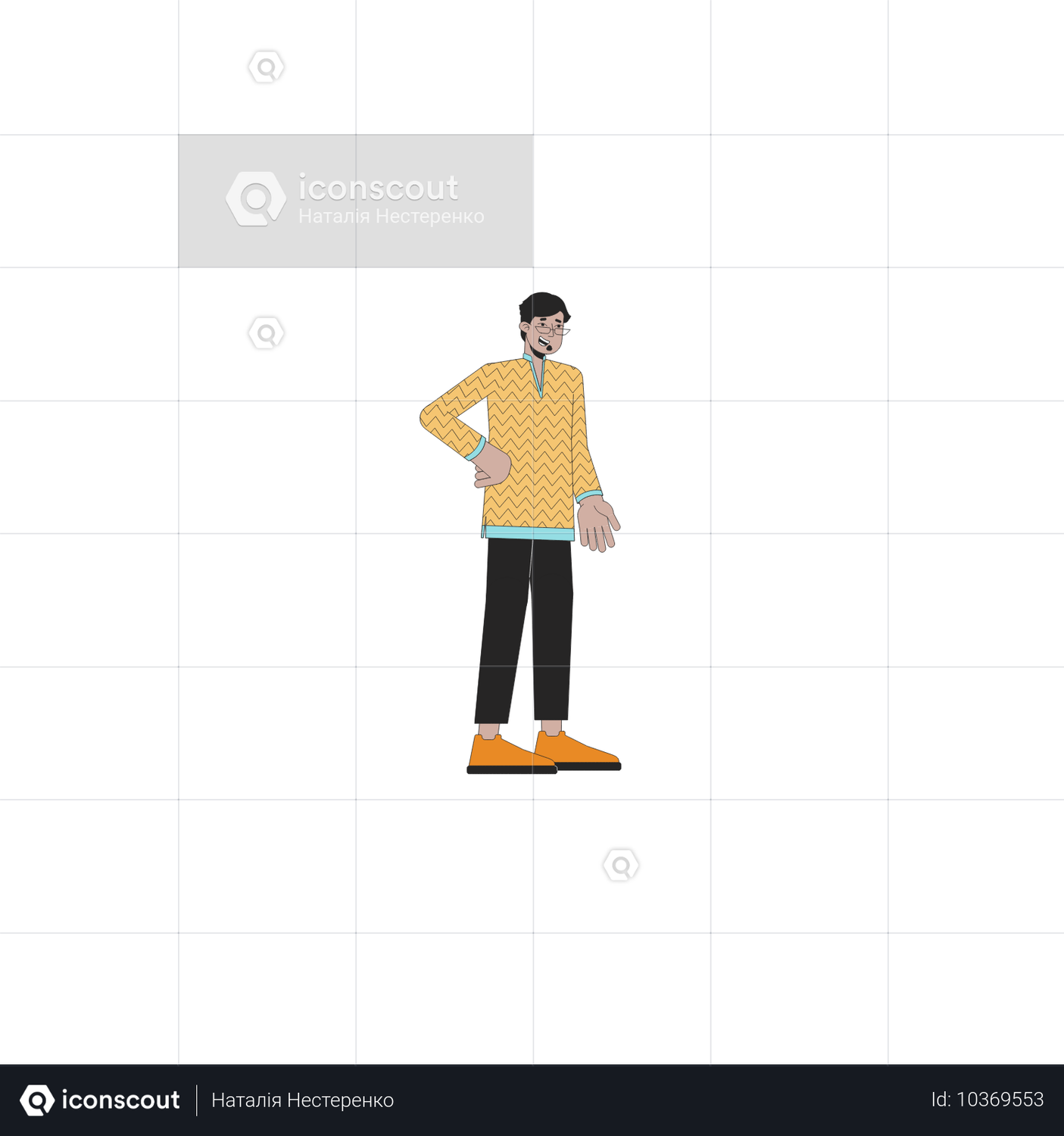 Eyewear Man Traditional Costume Animation By Наталія Нестеренко