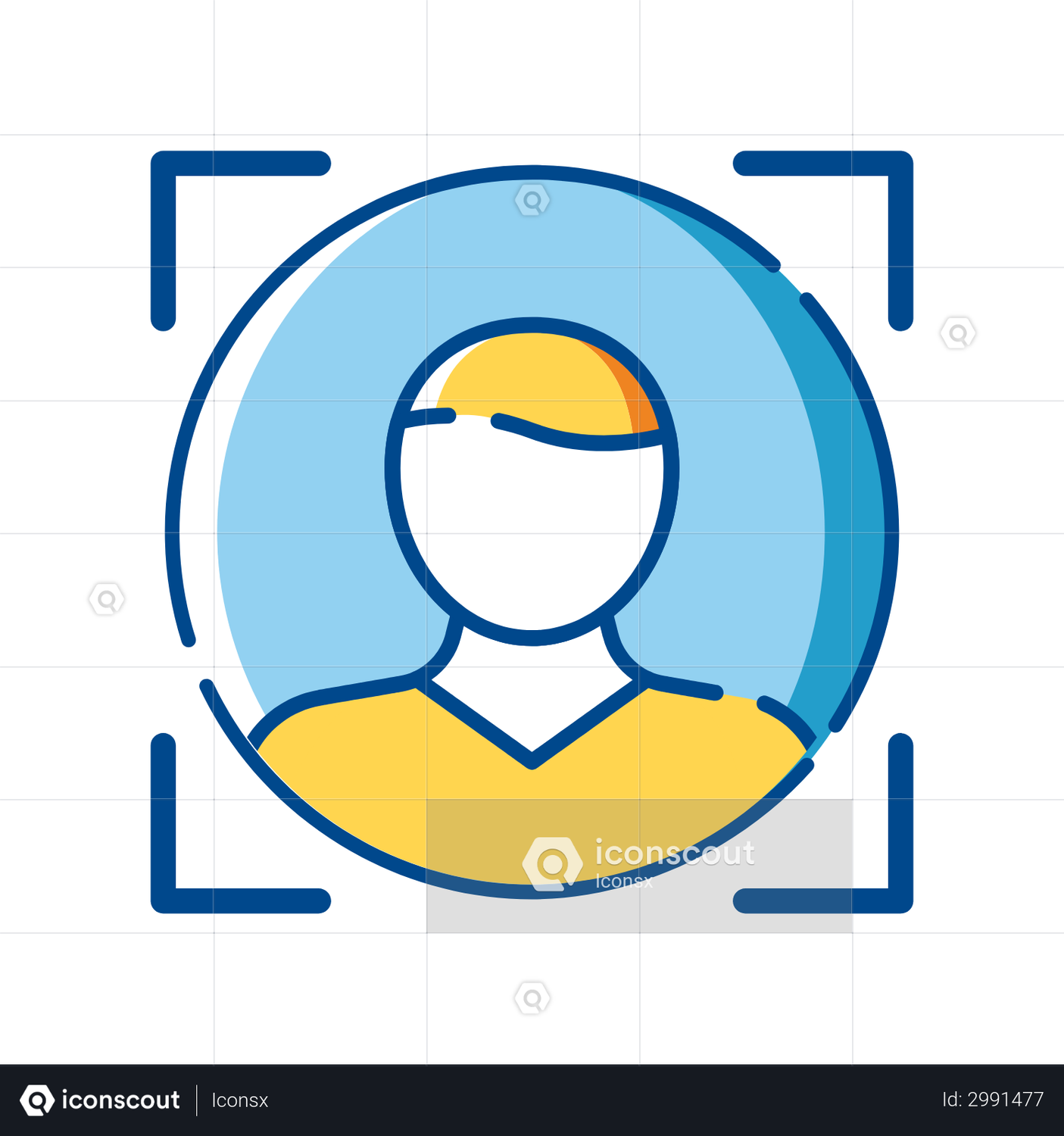 Face Detection Animation by Iconsx | LottieFiles