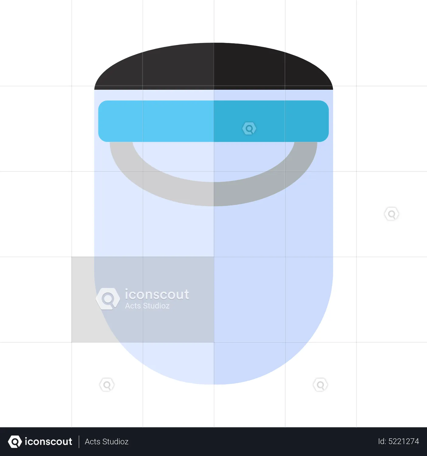 Face Shield Animated Icon download in JSON, LOTTIE or MP4 format